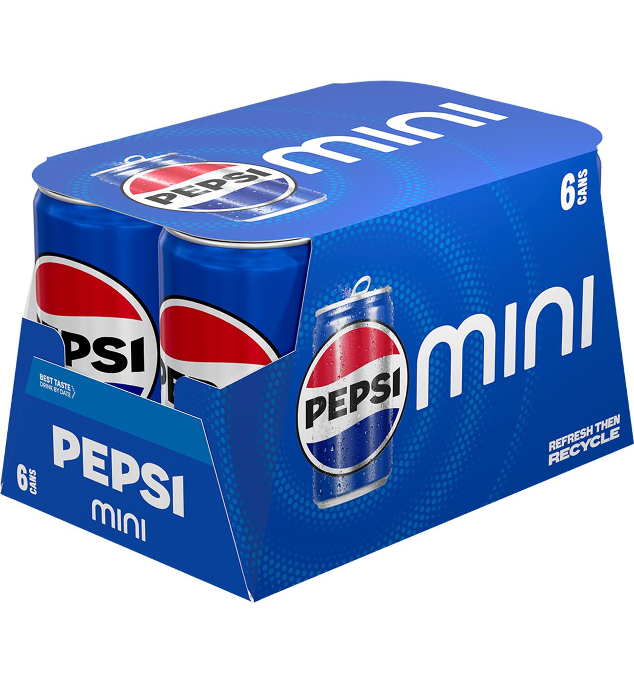 Pepsi Cola 6 pk Cans - Shop Soda at H-E-B