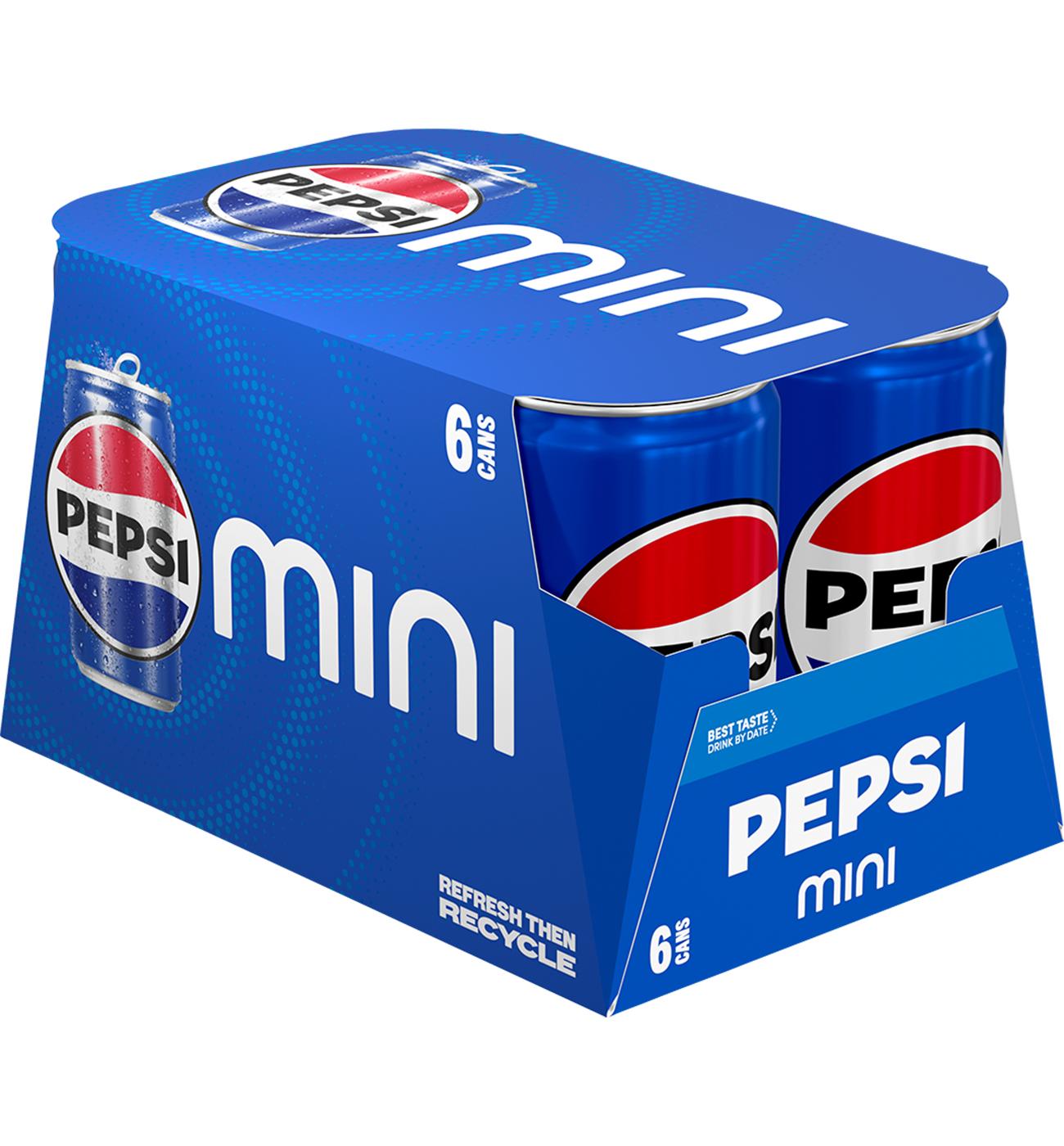 Pepsi Cola 6 pk Cans - Shop Soda at H-E-B