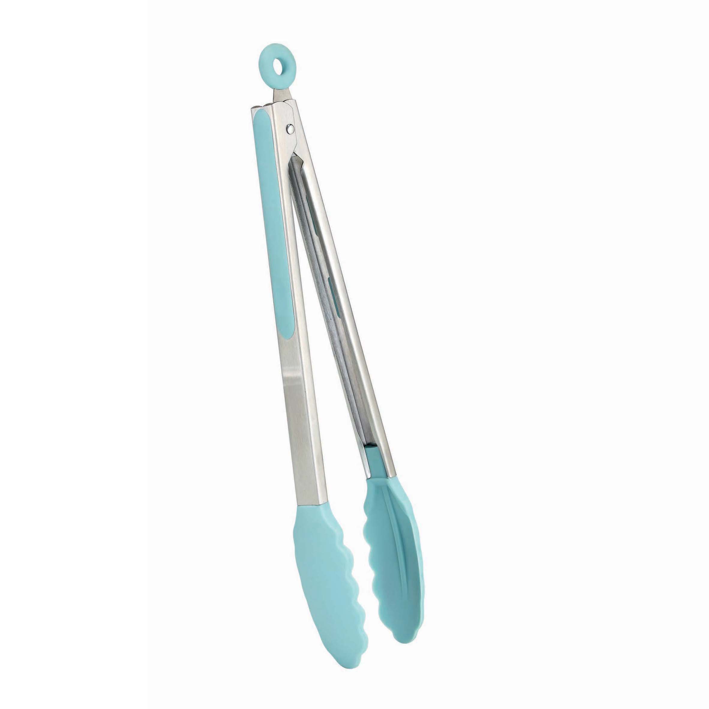 Cocinaware Blue Silicone Tongs With Stainless Steel Handle - Shop ...