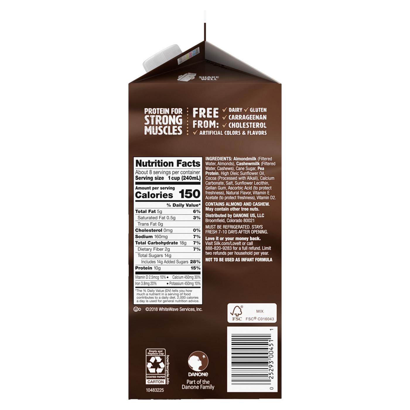 Silk Protein Chocolate Pea, Almond & Cashew Milk - Shop Milk at H-E-B
