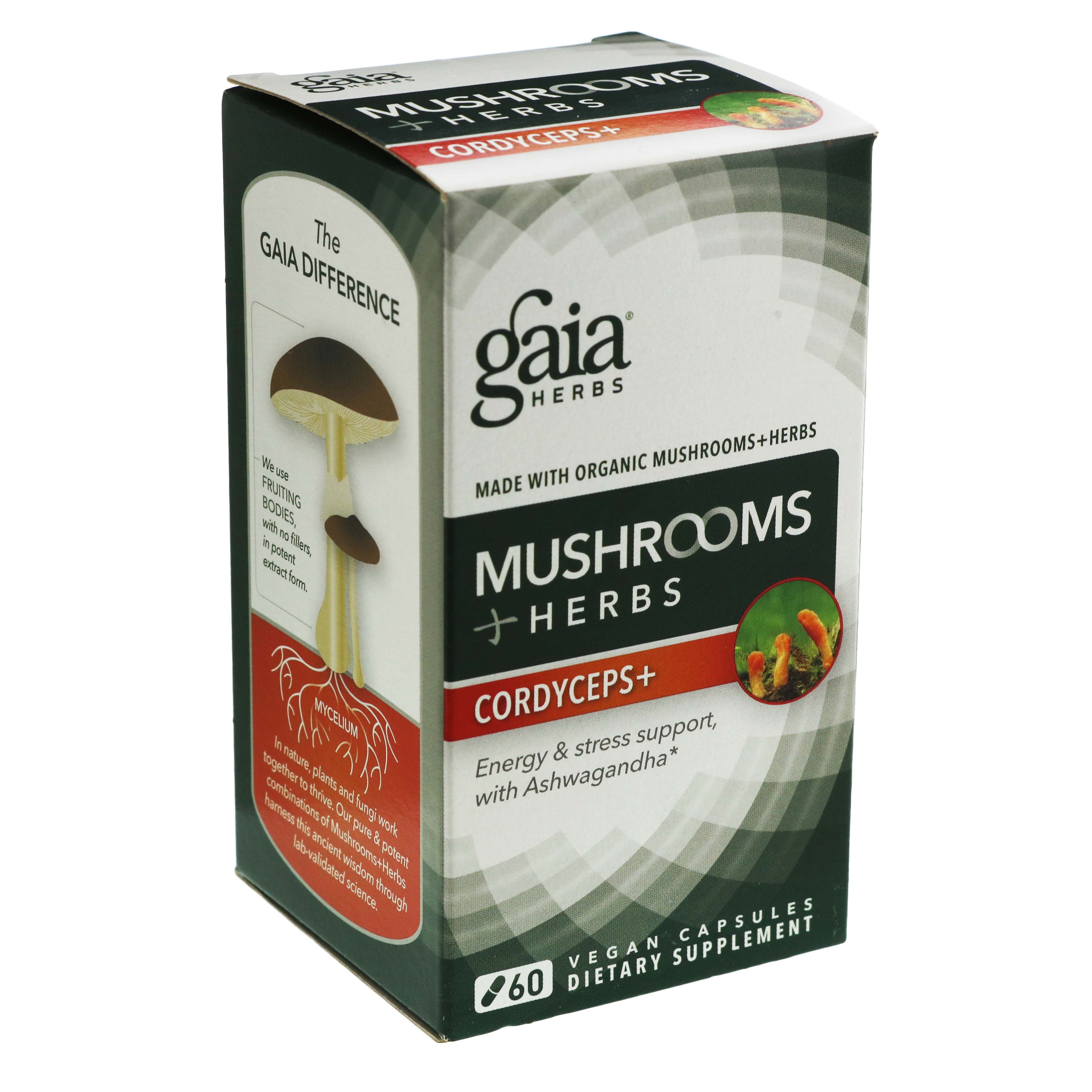 Gaia Herbs Cordyceps Mushrooms And Herbs Capsules - Shop Herbs ...