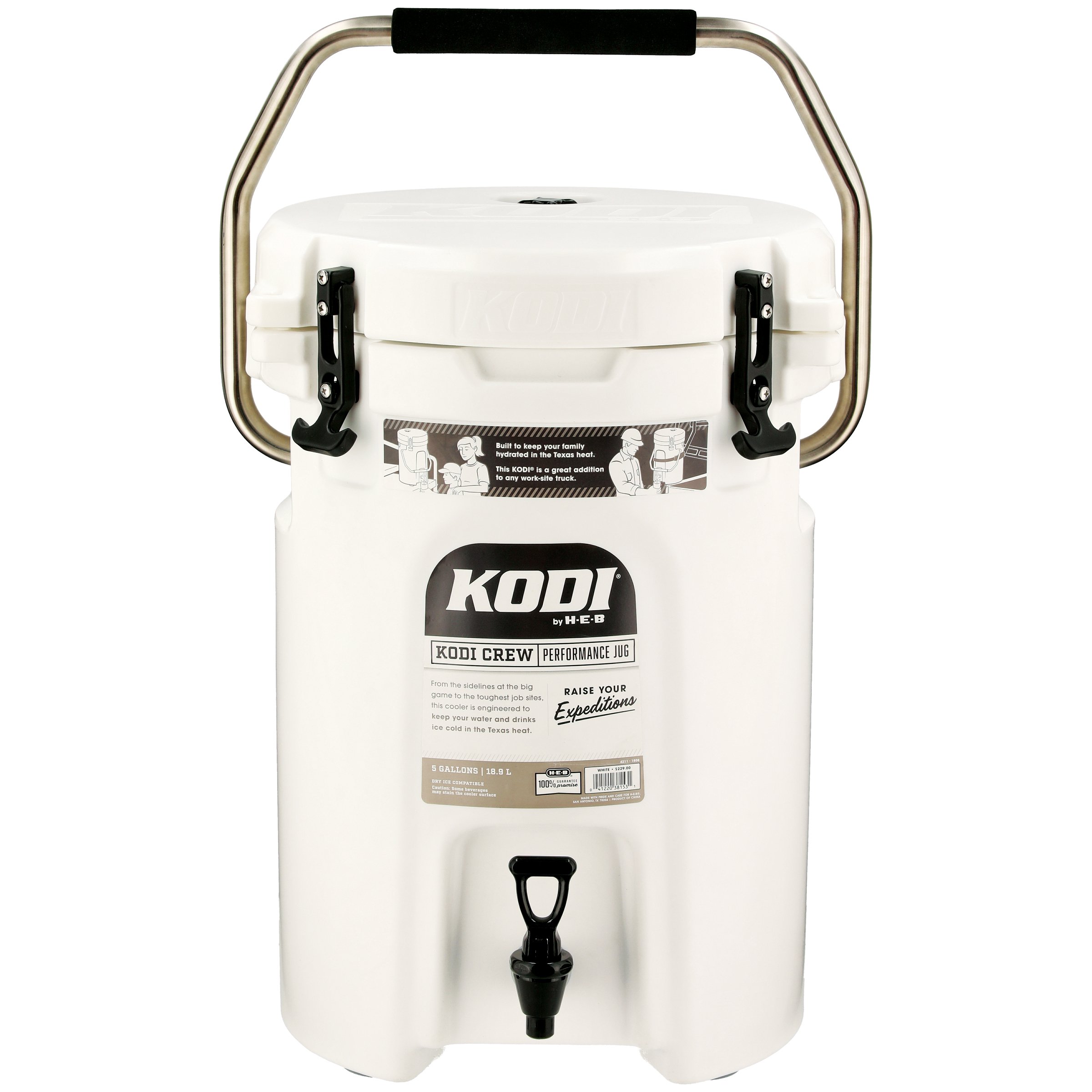 KODI by H-E-B Crew Performance Jug Cooler - White - Shop Coolers & ice ...