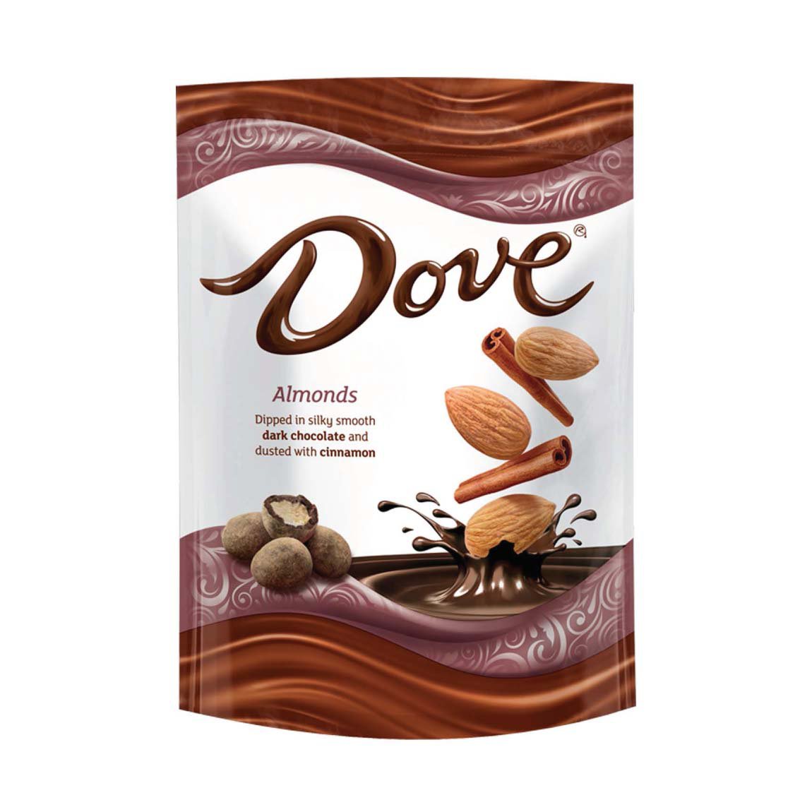 Dove Almonds With Cinnamon and Dark Chocolate Candy Bag - Shop Candy at ...