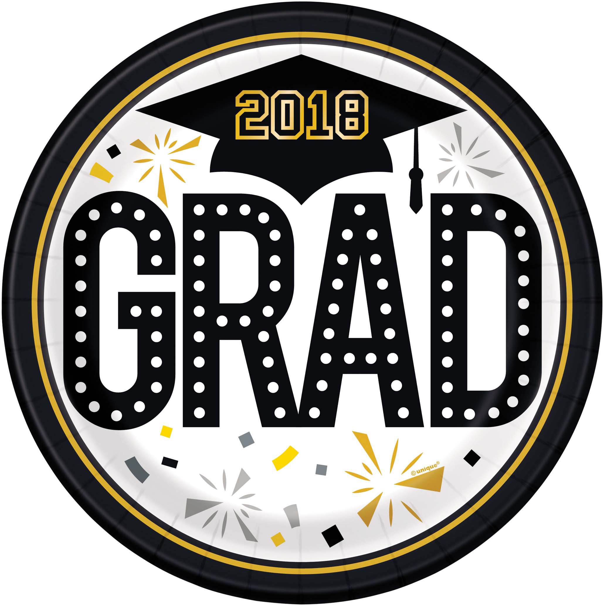 Unique Firework 2018 Graduation Plates, 9 inch - Shop Plates & bowls at ...