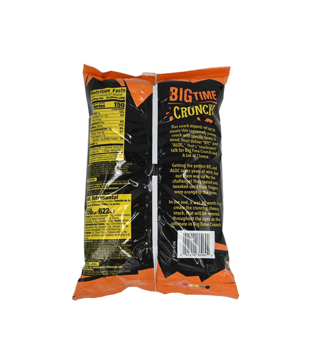 Big Time Crunch! Cheese-Flavored Snacks - Ultimate Cheese, Party-Size ...