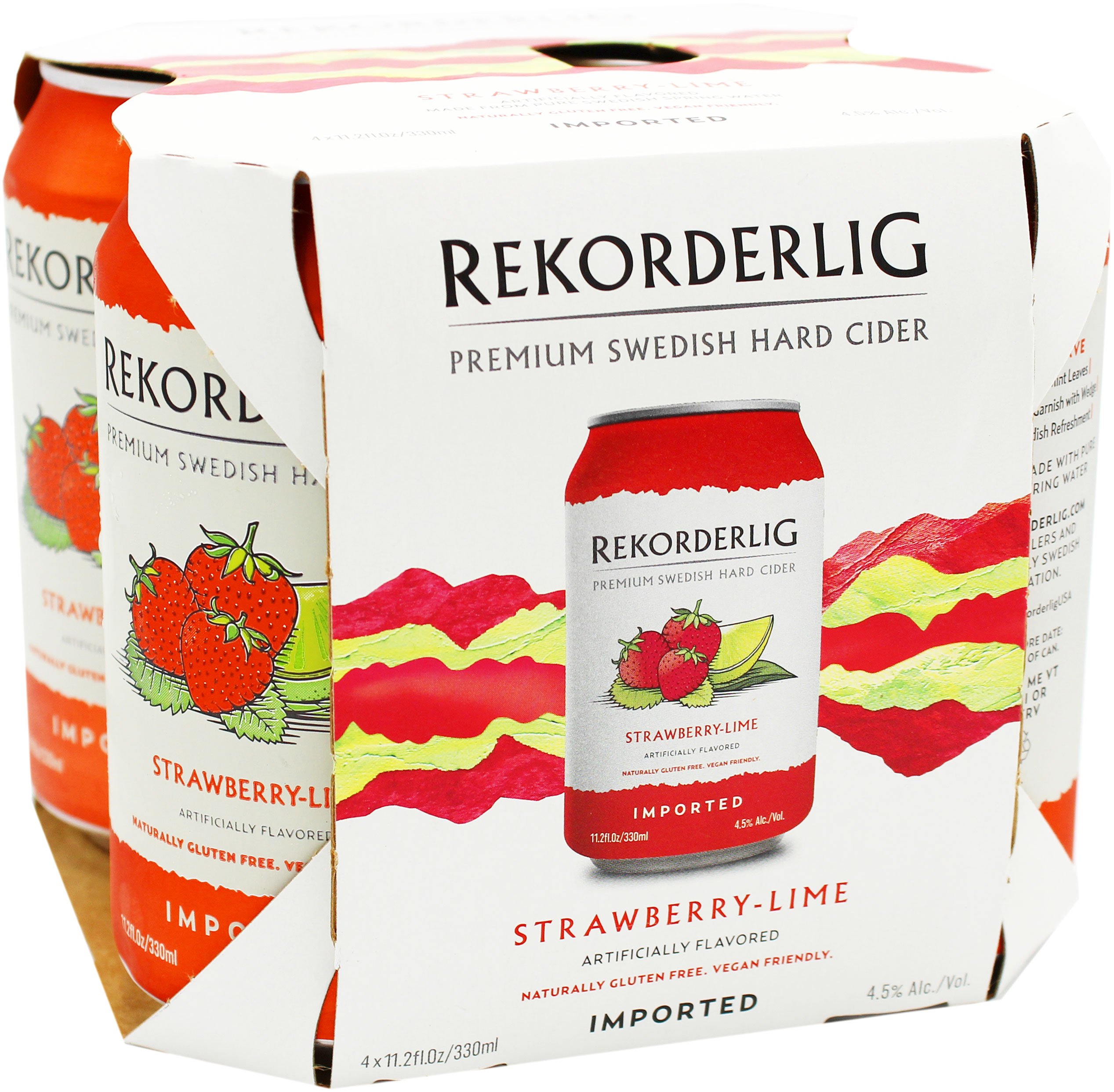 Rekorderlig Strawberry Lime Hard Cider 4 pk Cans - Shop Hard cider at H-E-B