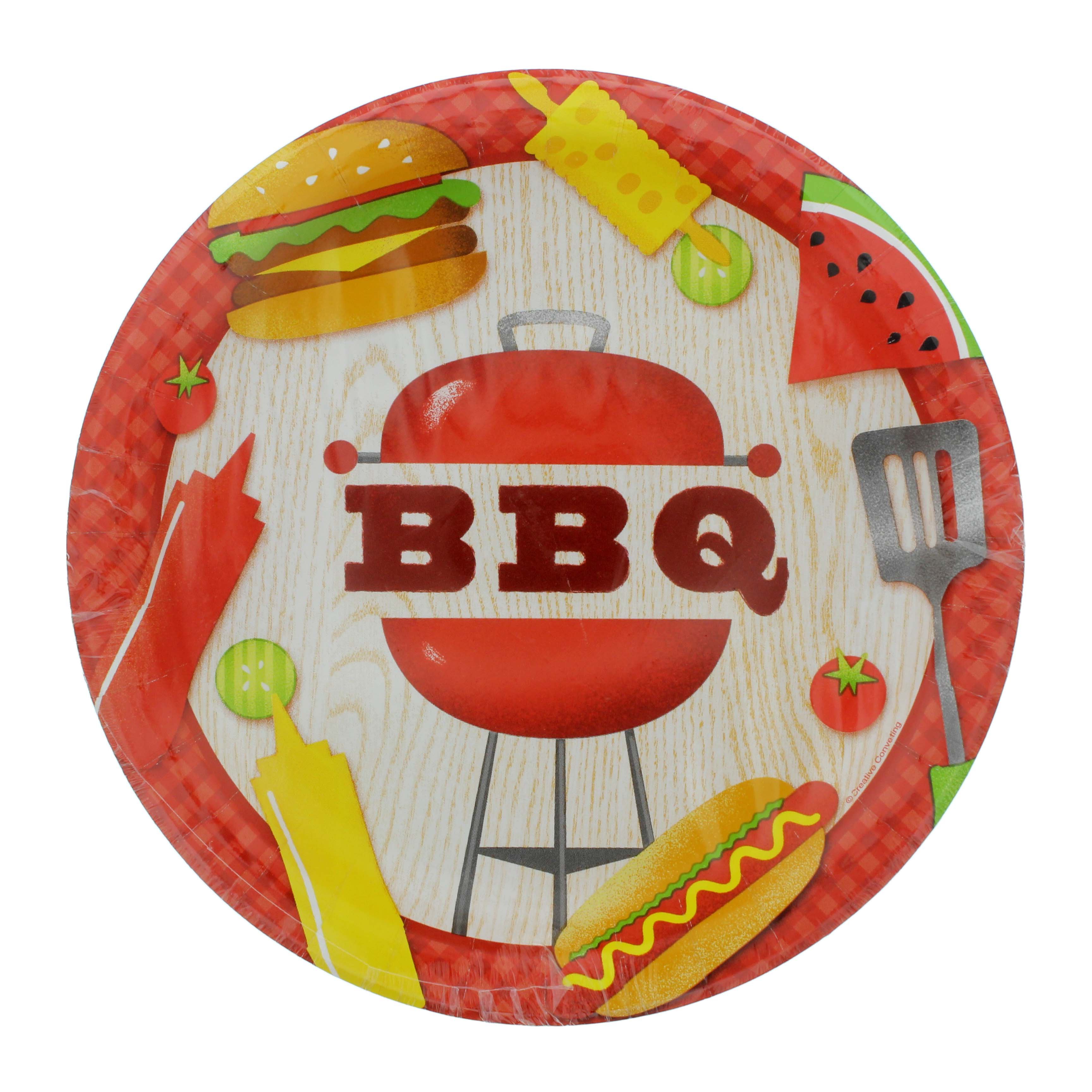 Creative Converting BBQ Time Dinner Plate - Shop Plates & bowls at H-E-B