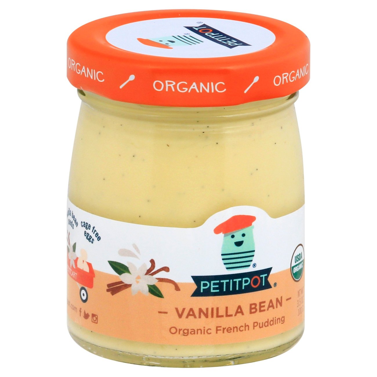 Petitpot Organic Vanilla Pudding - Shop Pudding & Gelatin at H-E-B