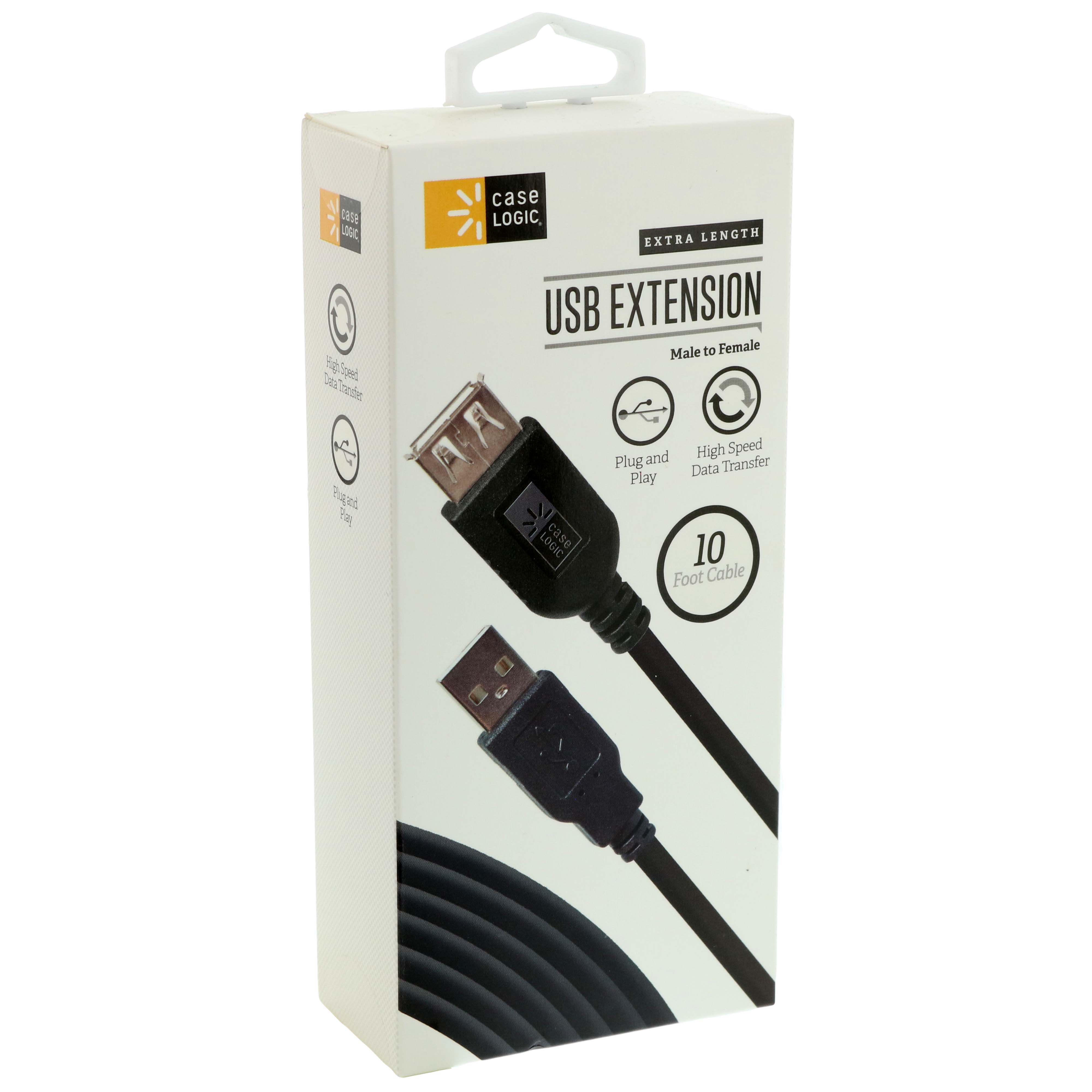 Case Logic USB Extension Cable Black - Shop Connection cables at H-E-B