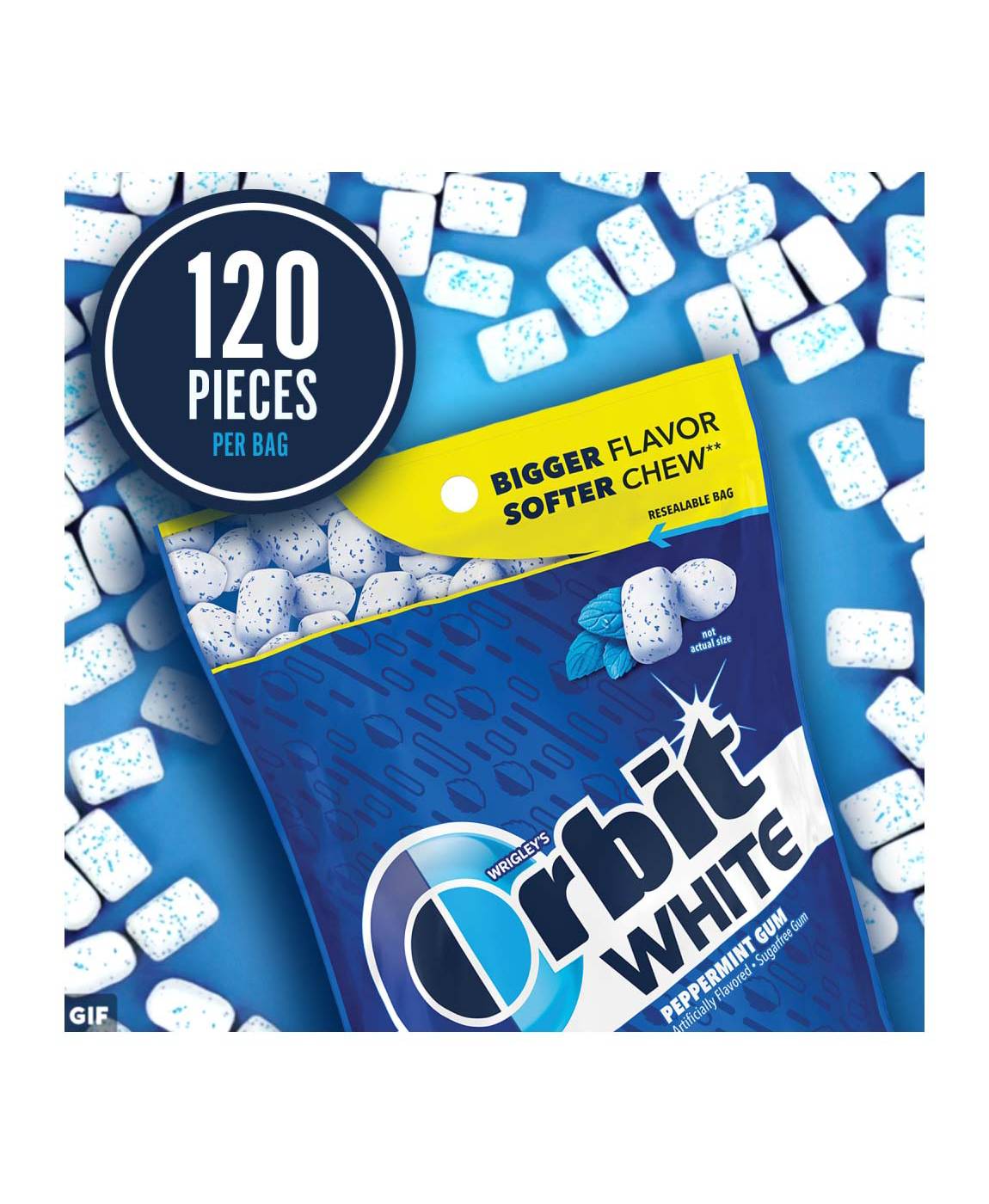 Orbit White Peppermint Sugar Free Chewing Gum Value Pack - Shop Gum ...