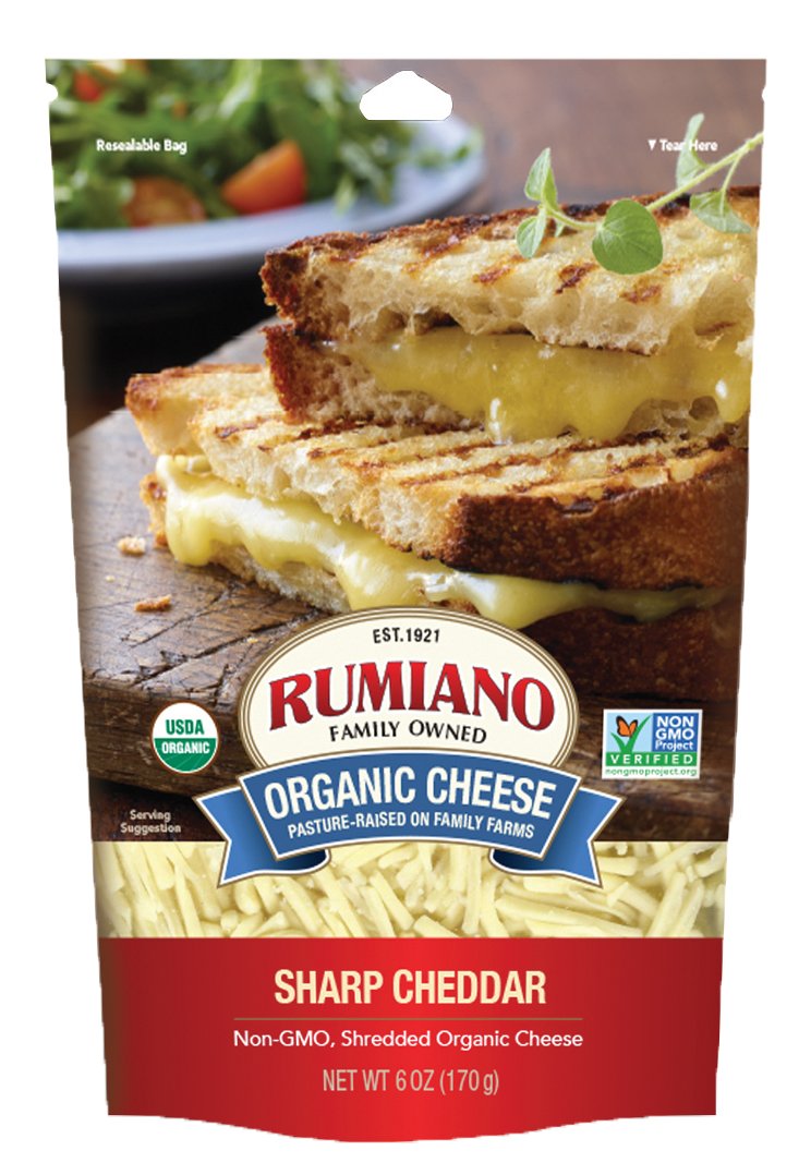 Rumiano Organic Sharp Cheddar Shredded Cheese - Shop Cheese at H-E-B