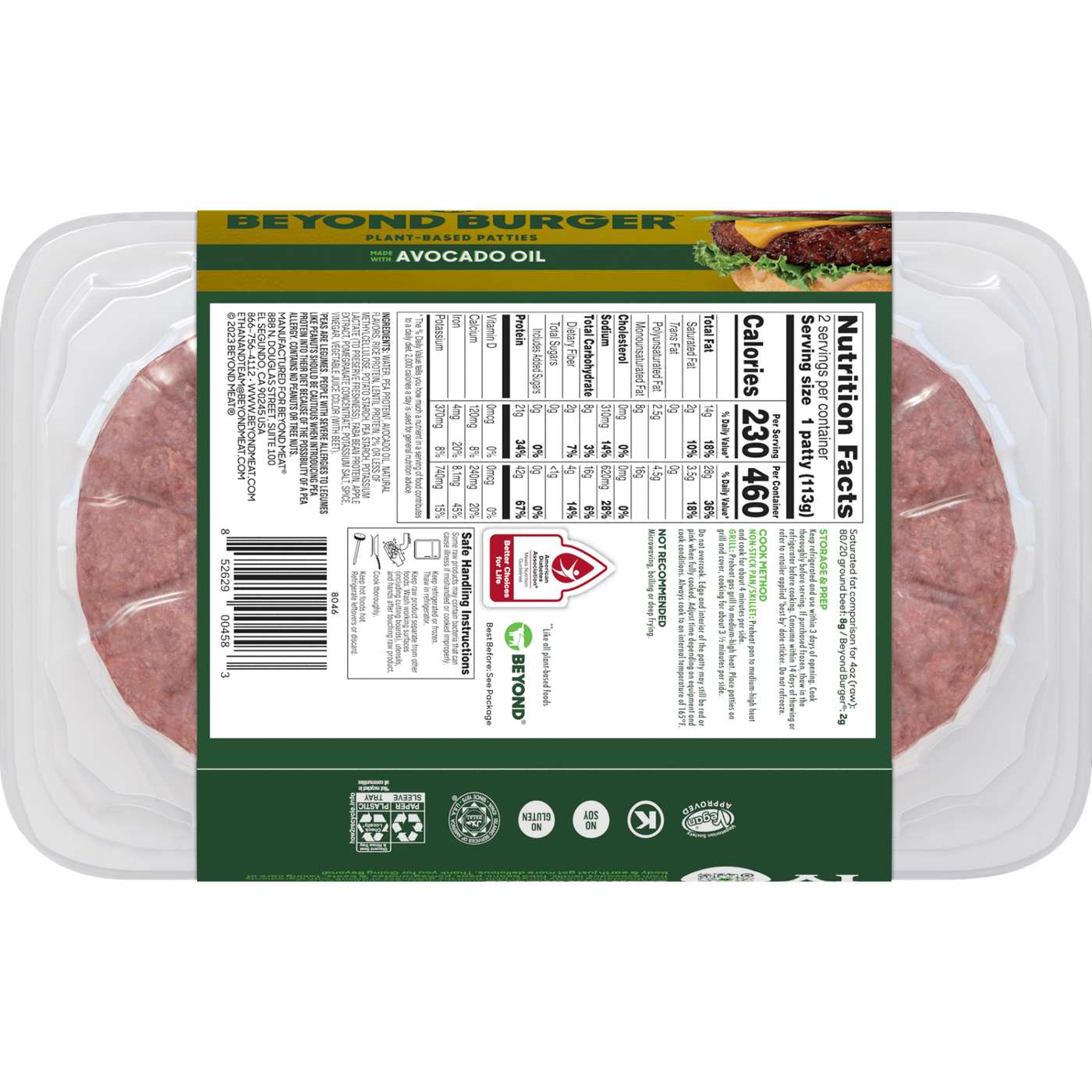 Beyond Meat Beyond Burger Frozen Plant-Based Burger Patties - Shop Tofu ...