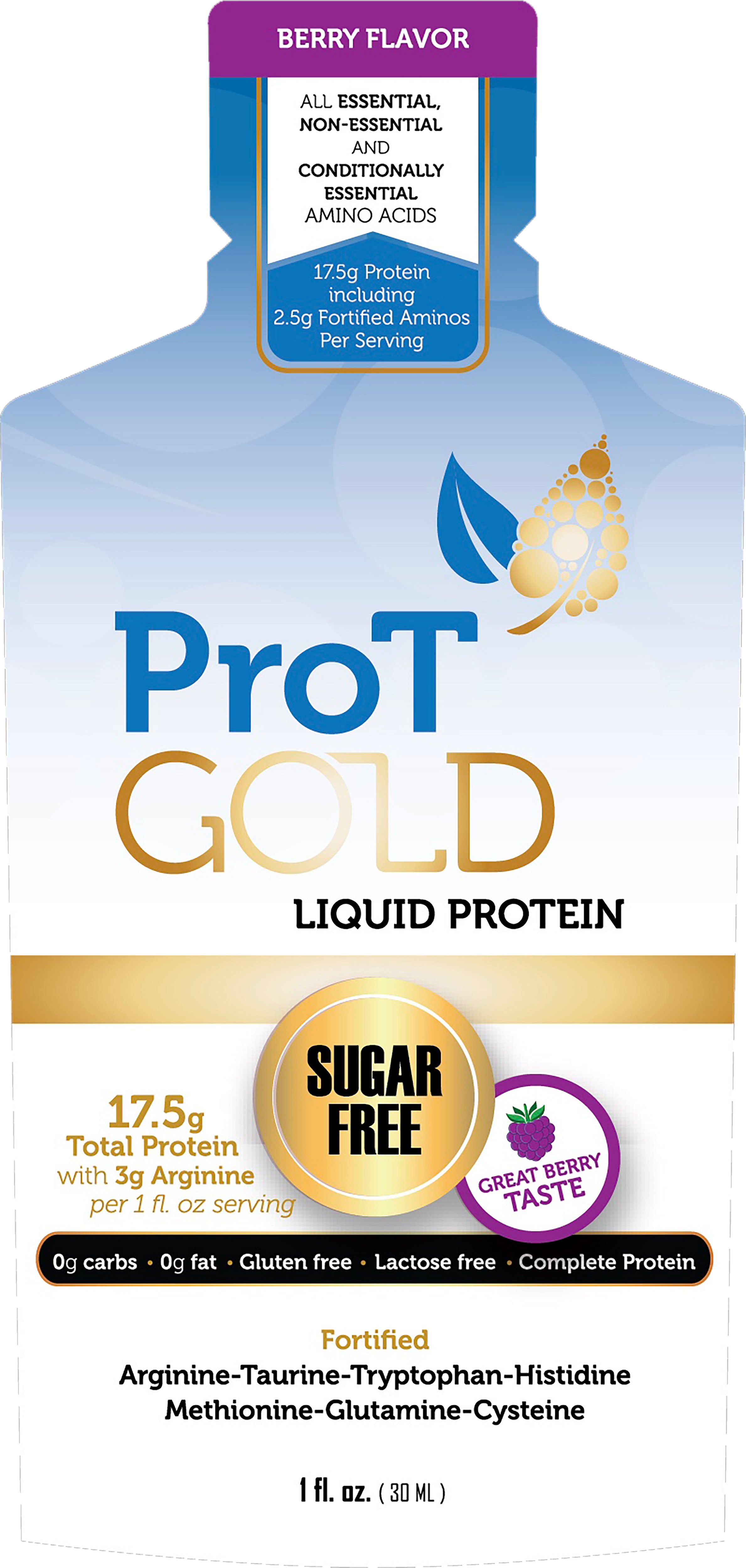 ProT GOLD Sugar Free Liquid Protein Berry - Shop Diet & Fitness at H-E-B