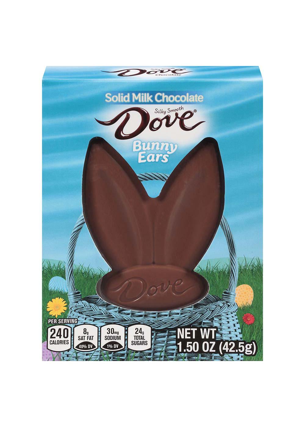 Dove Solid Milk Chocolate Bunny Ears Easter Candy - Shop Candy at H-E-B