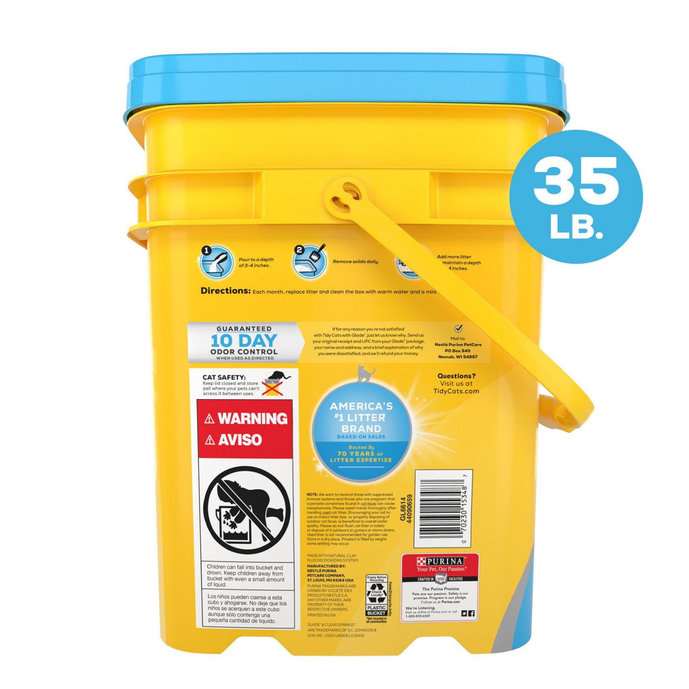 Purina Tidy Cats Clumping Cat Litter, Glade Clear Springs Multi Cat ...