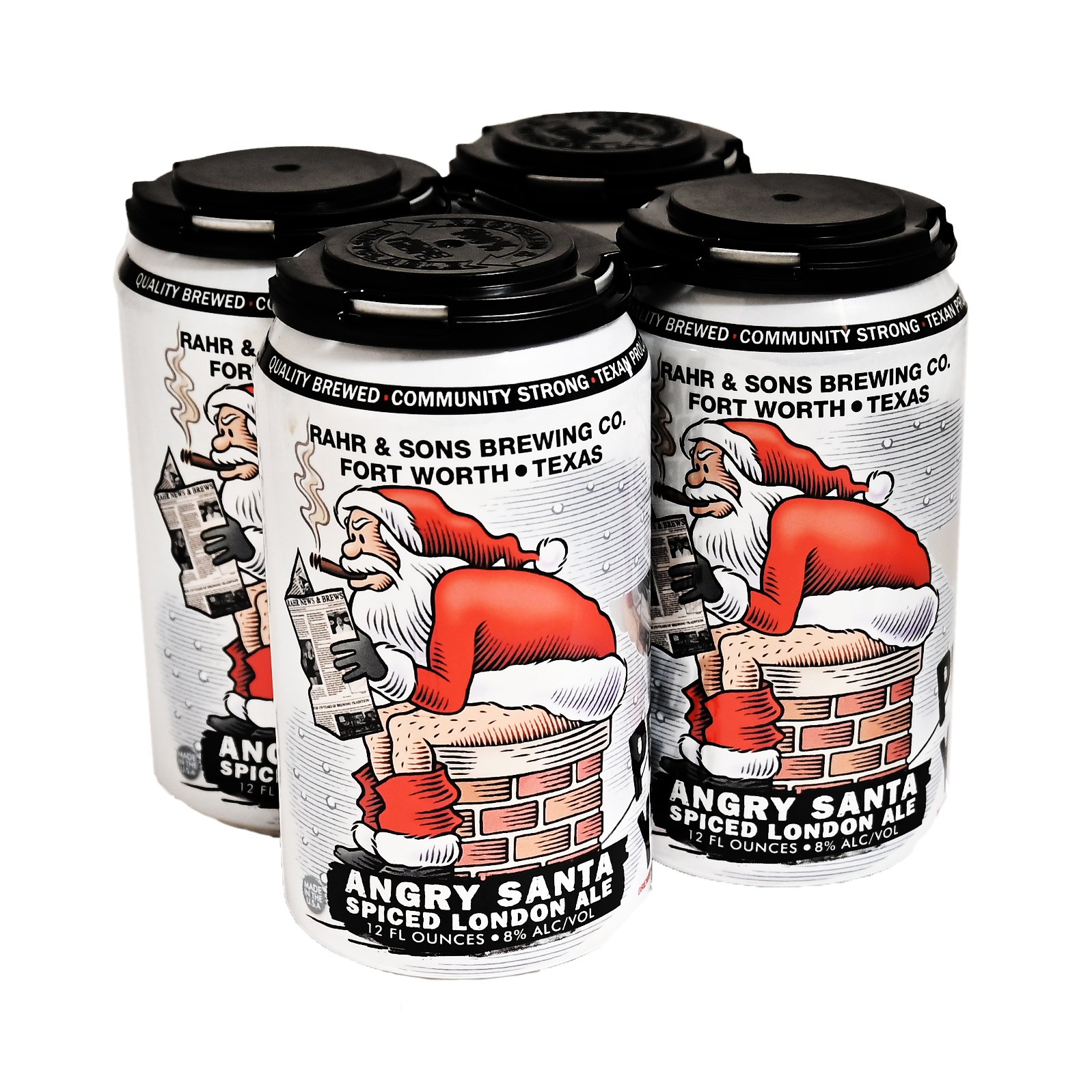 Rahr Angry Santa Spiced London Ale Beer 4 pk Cans - Shop Beer at H-E-B