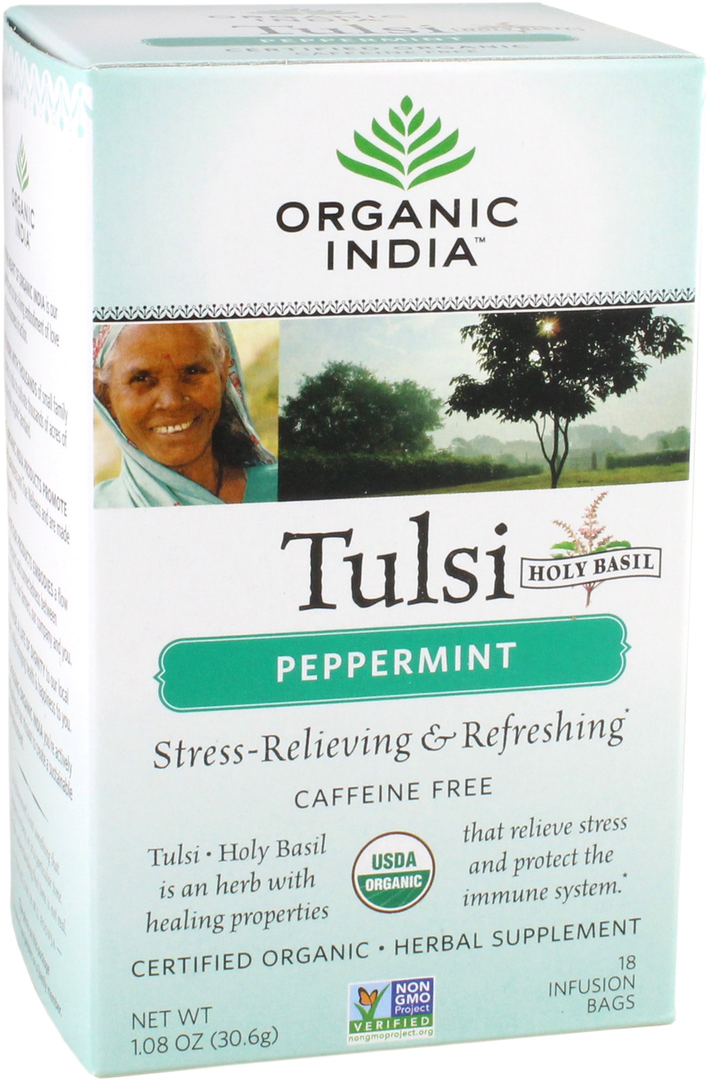 Organic India Tea Peppermint, 18 ct | Central Market - Really Into Food