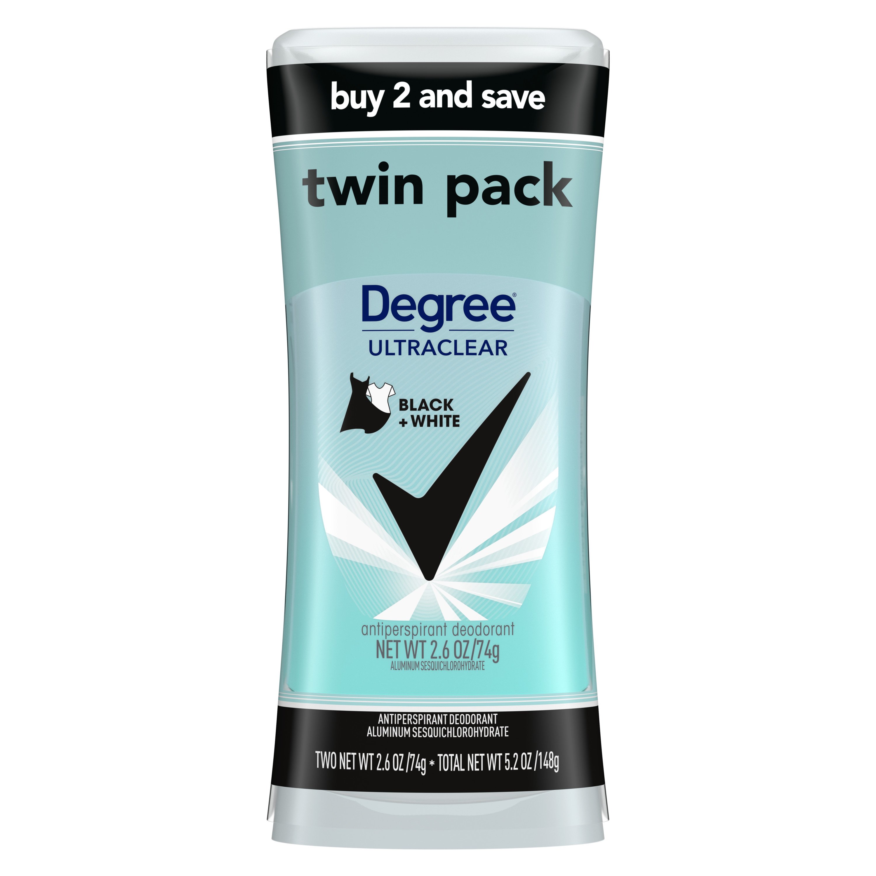 Degree UltraClear Antiperspirant Deodorant - Black+White, 2.6 oz - Shop ...