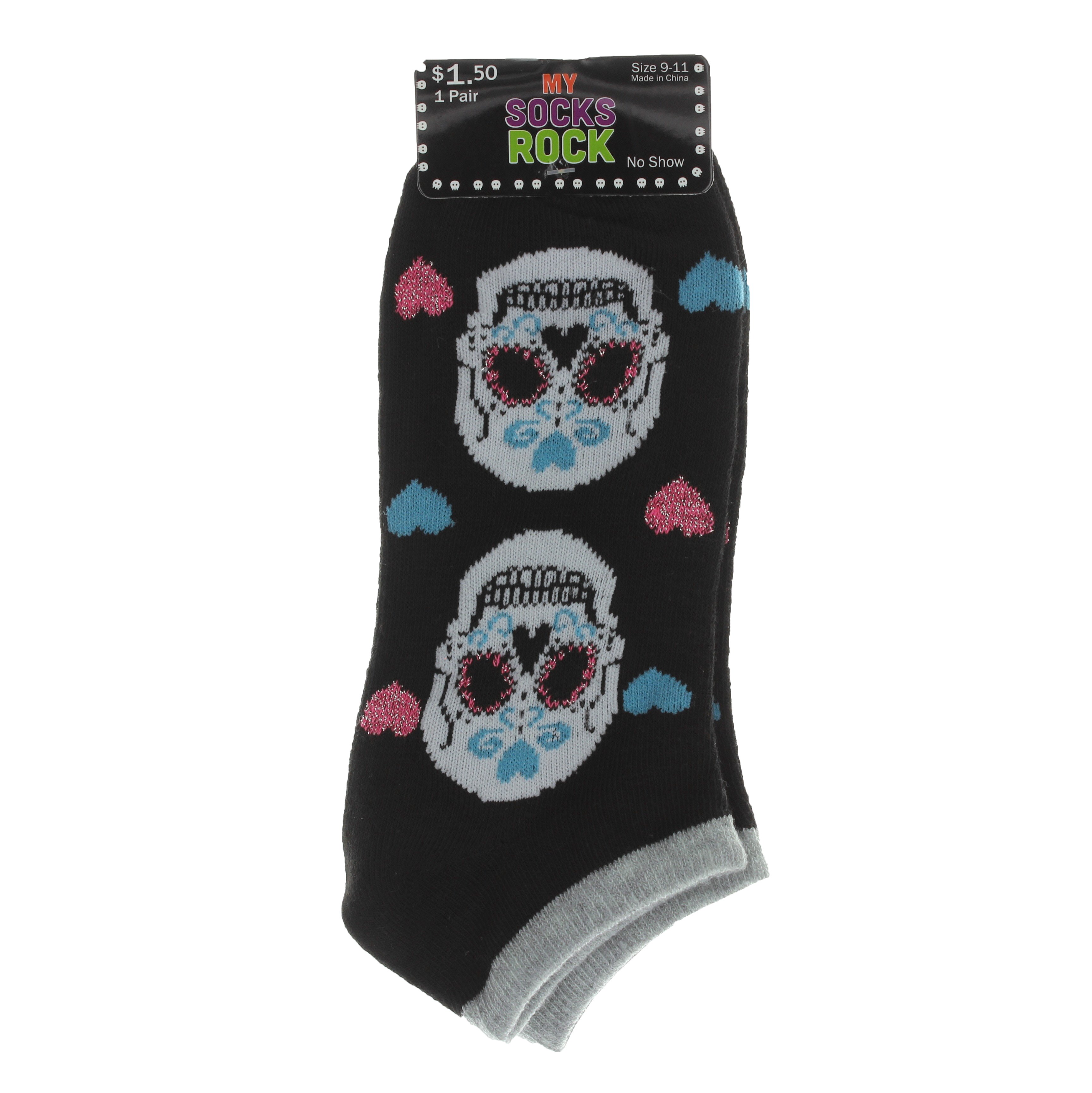 Shalom Day Of The Dead Sugar Skull Assorted Socks - Shop Socks & Hose ...