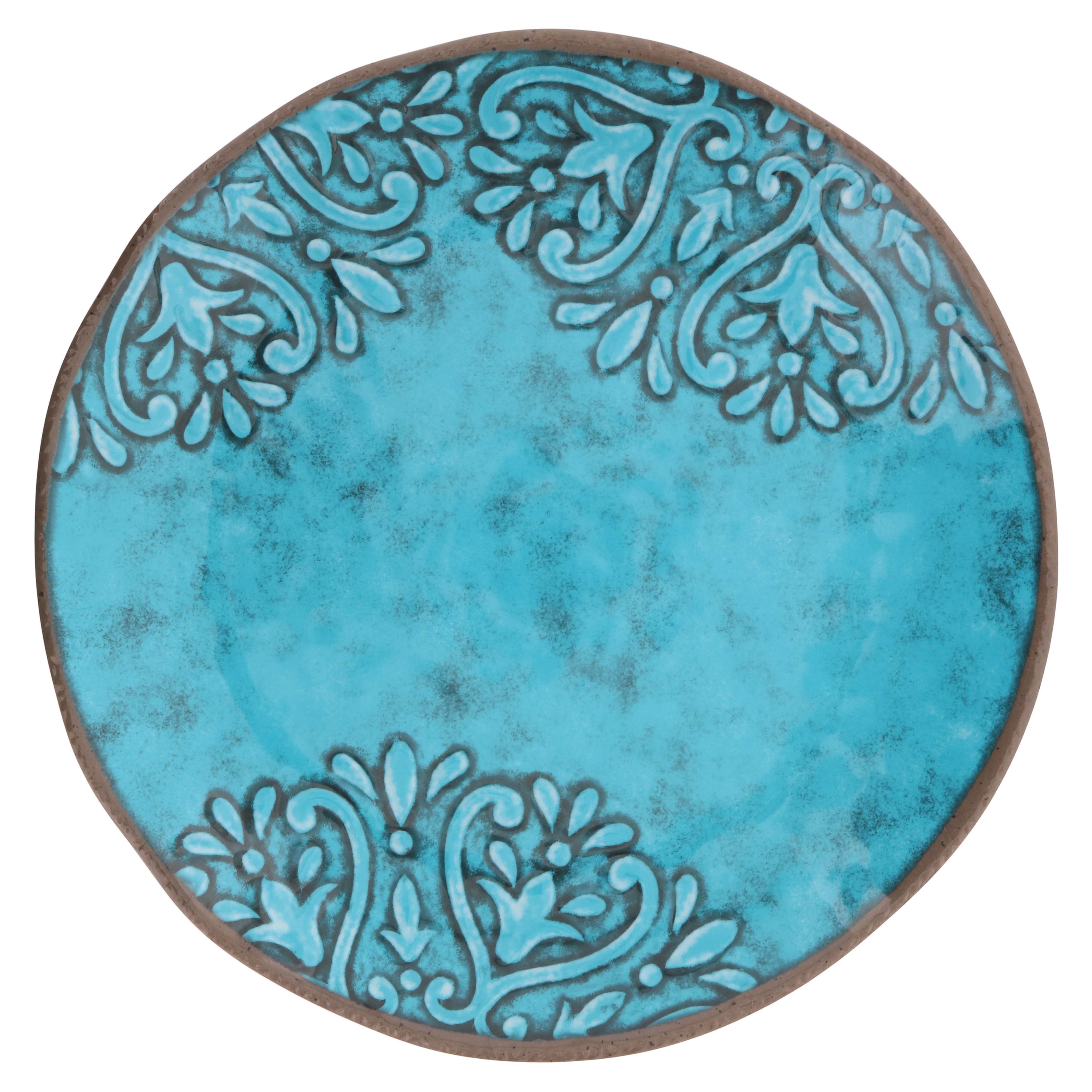 Cocinaware Summer Fest Melamine Dinner Plate Turquoise - Shop Dishes at ...