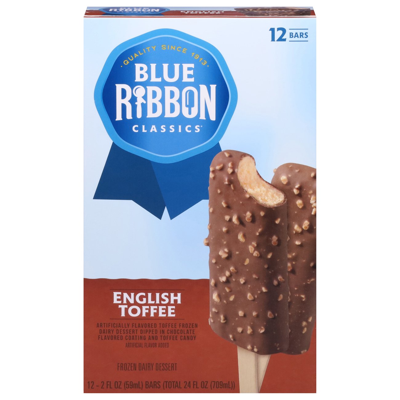 Blue Bunny Blue Ribbon Classics English Toffee Bars - Shop Bars & Pops ...