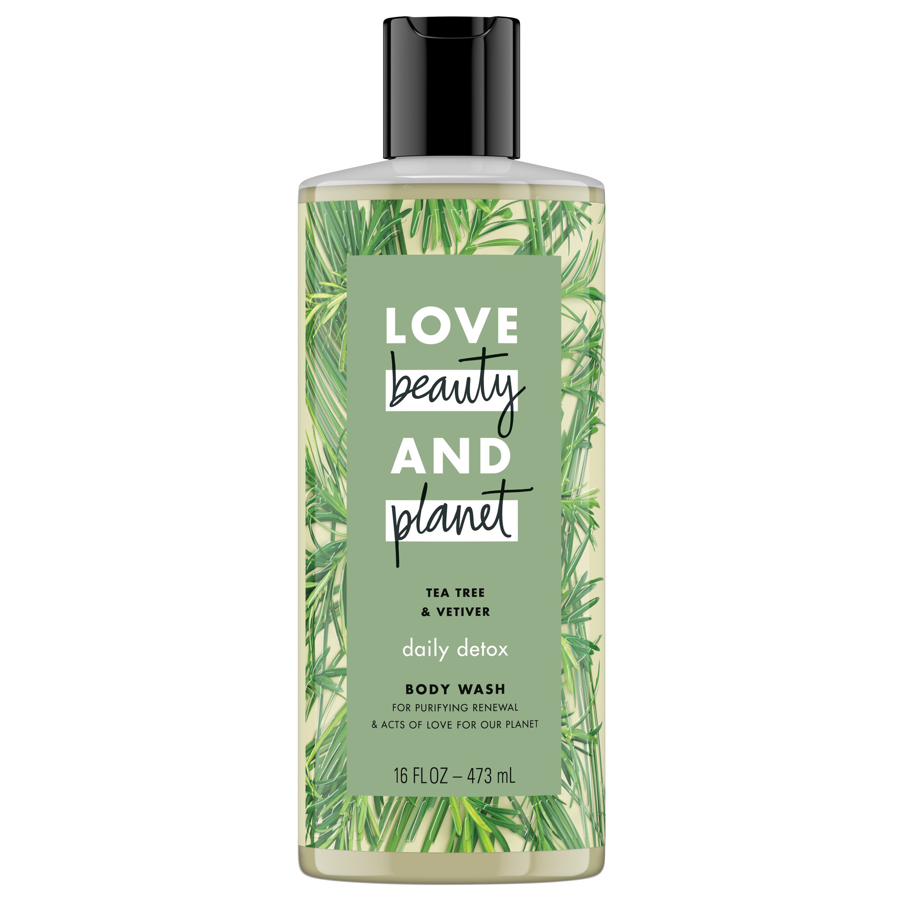 Love Beauty And Planet Daily Detox Body Wash - Tea Tree & Vetiver ...