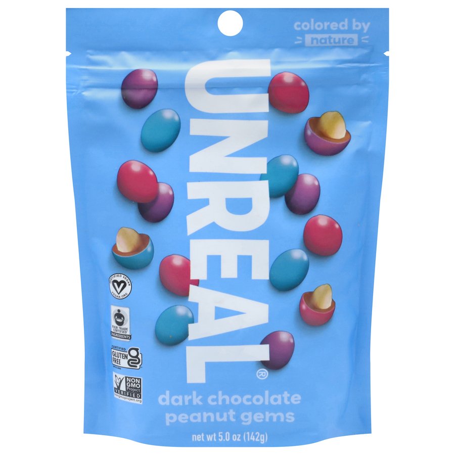 Unreal Dark Chocolate Peanut Gems - Shop Snacks & Candy at H-E-B