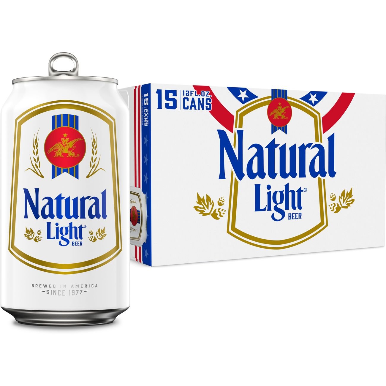 Natural Light Beer 15 pk Cans - Shop Beer at H-E-B