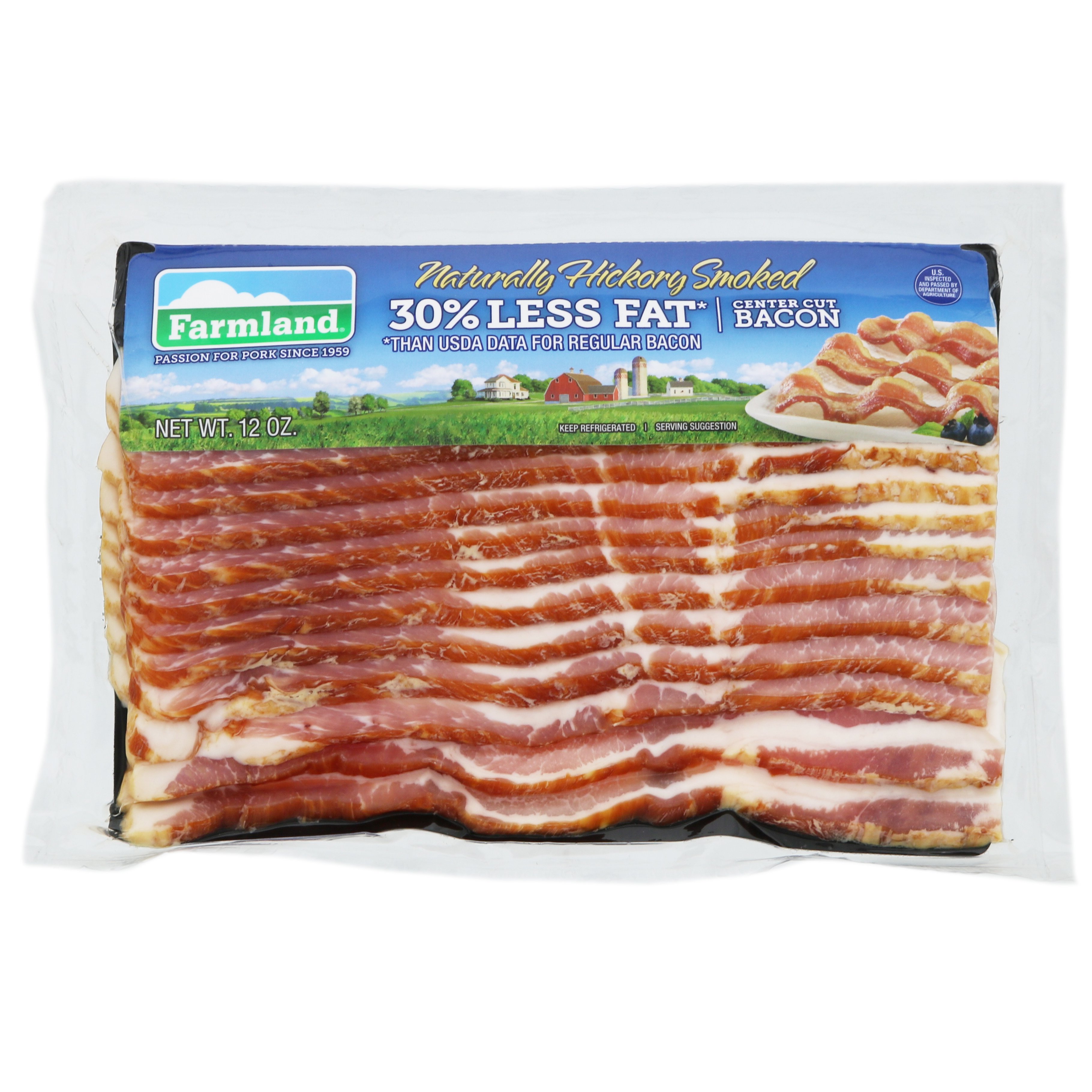 Farmland Naturally Hickory Smoked Center Cut Bacon - Shop Bacon at H-E-B