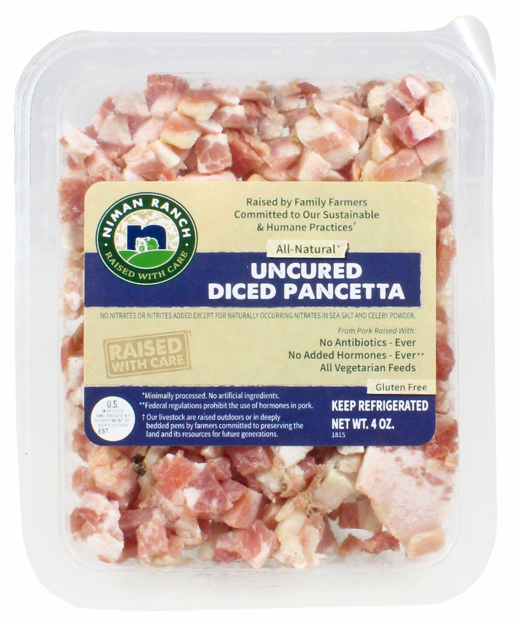 Niman Ranch Diced Pancetta, 4 oz | Central Market - Really Into Food