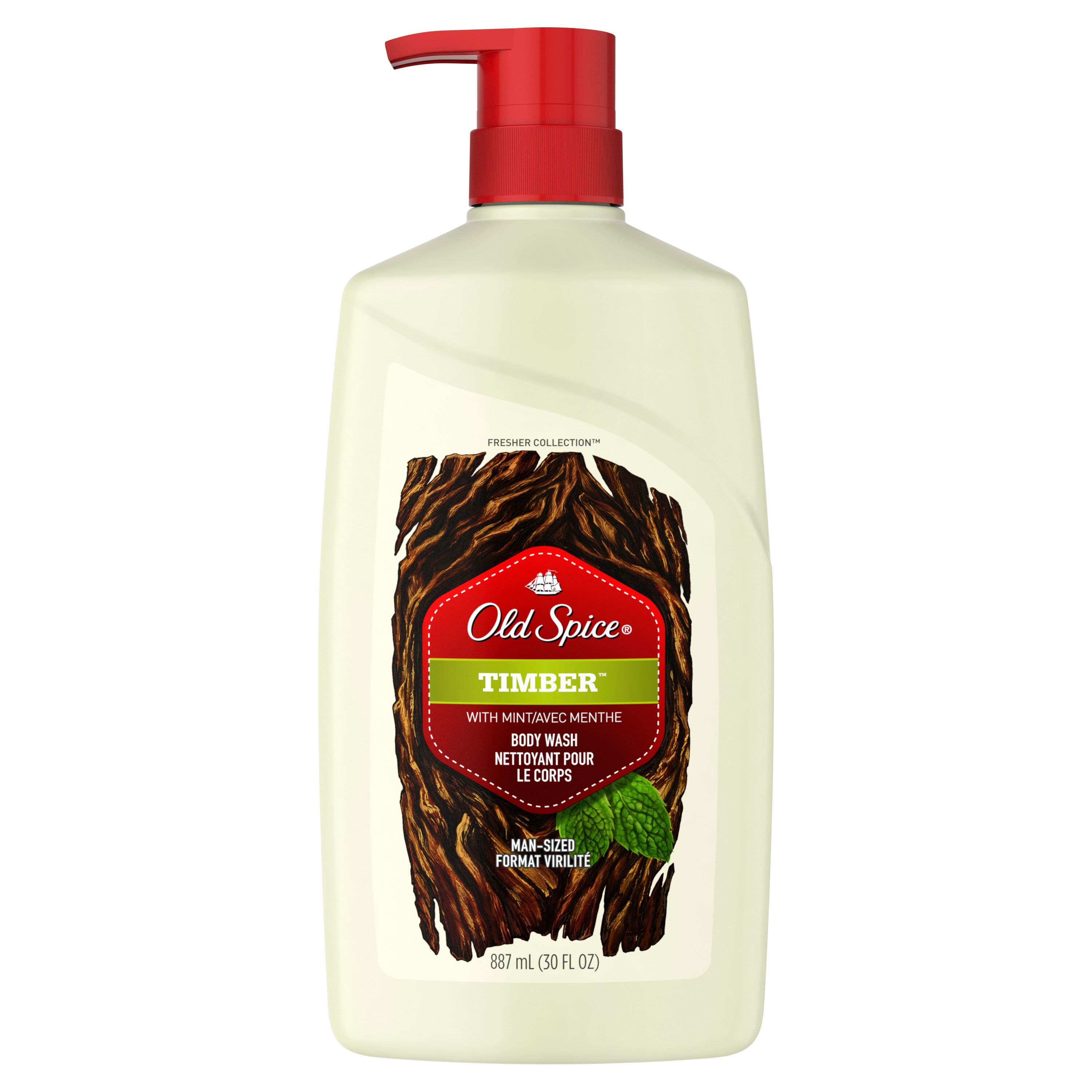 Old Spice Fresher Timber Body Wash - Shop Body wash at H-E-B