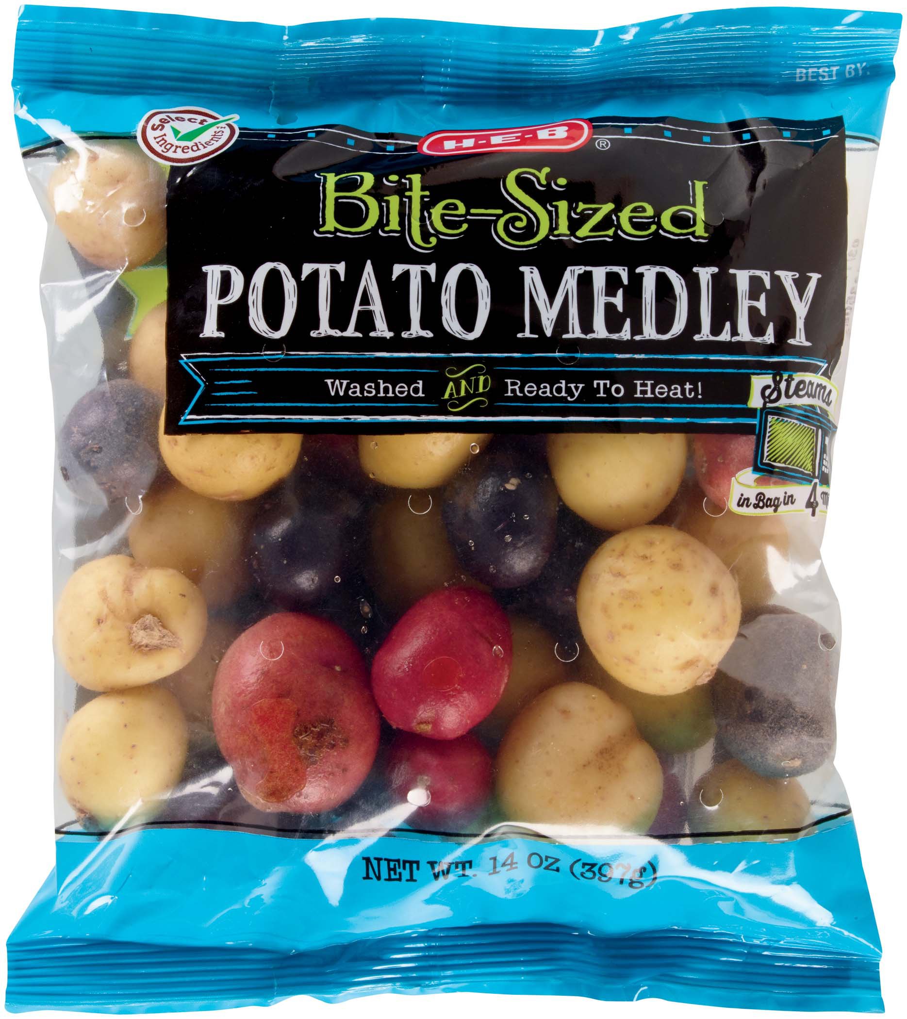 H-E-B Steamable Bite-Sized Potato Medley - Shop Potatoes & carrots at H-E-B