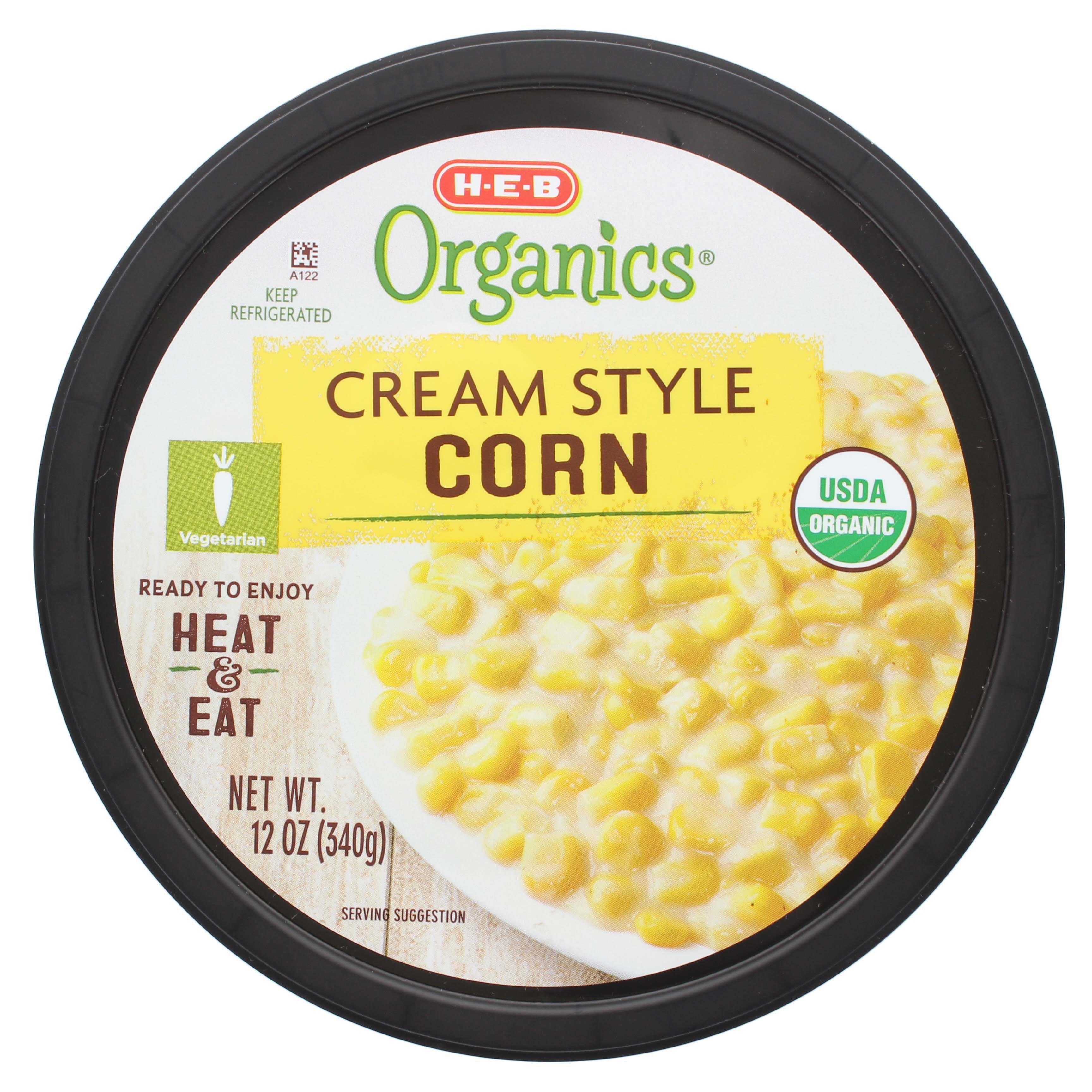 H-E-B Organics Cream Style Corn - Shop Entrees & sides at H-E-B