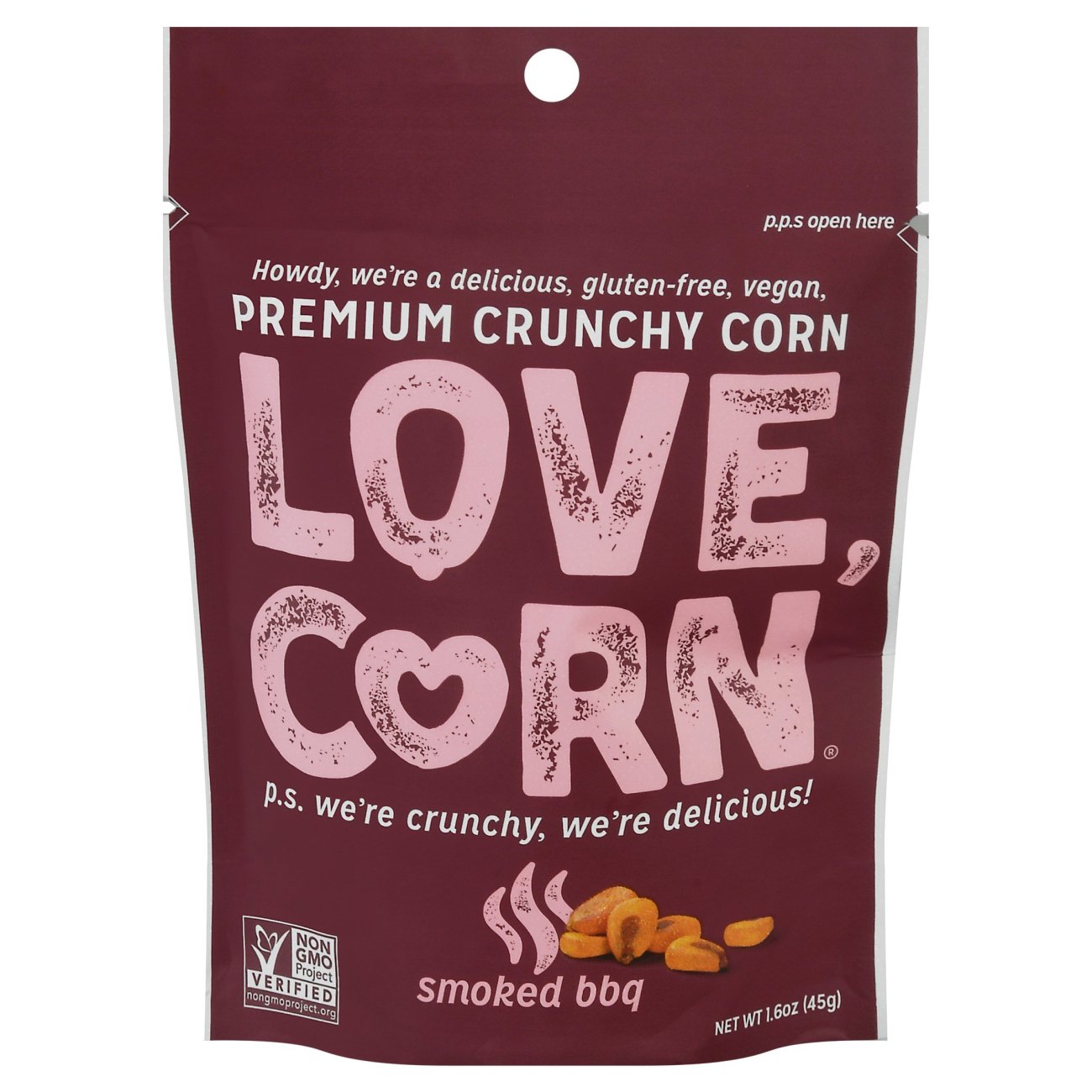 Love Corn Smoked BBQ Corn Snacks - Shop Chips at H-E-B