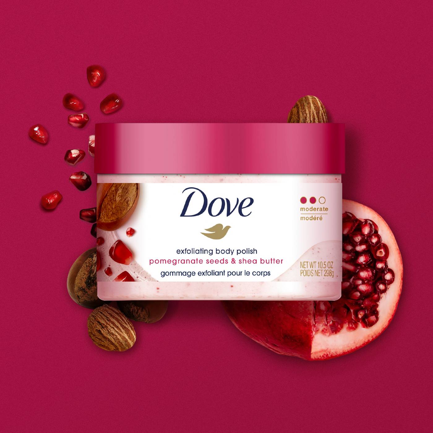 Dove Scrub Pomegranate & Shea Butter - Shop Body scrubs at H-E-B