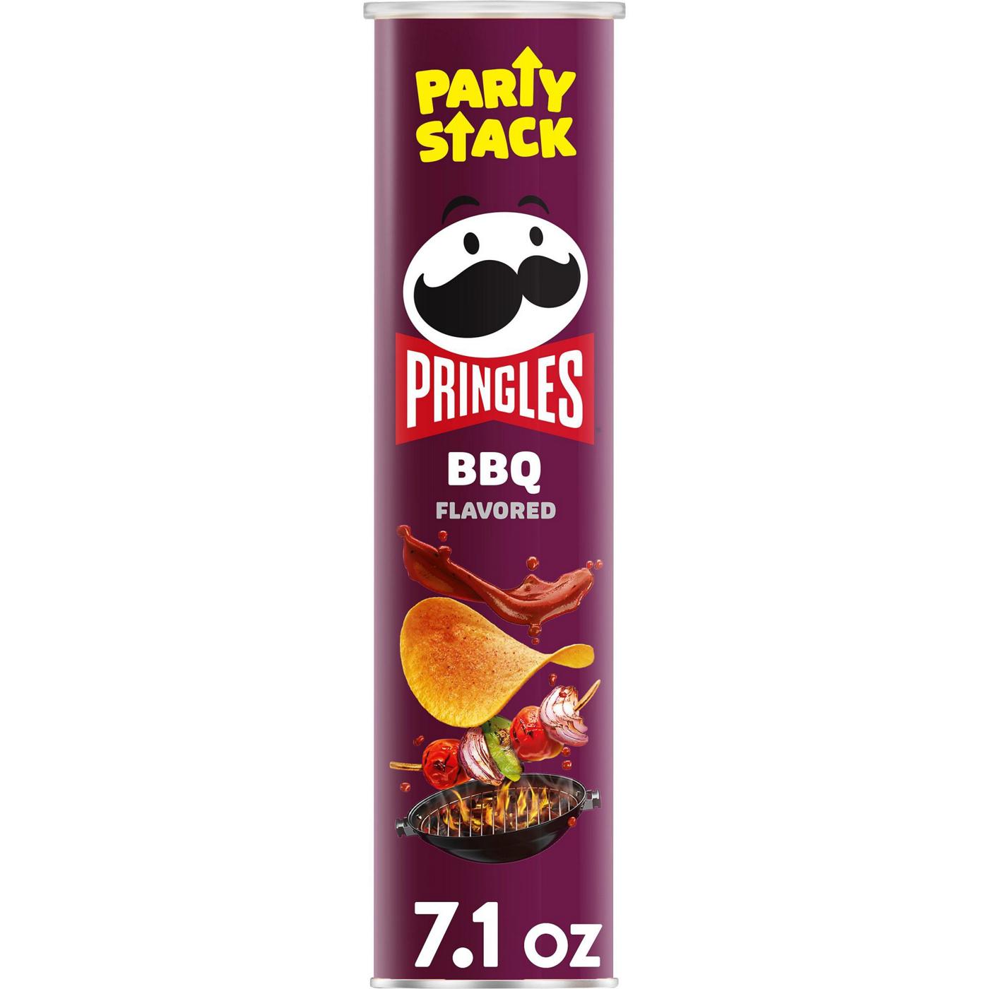 Pringles BBQ Potato Crisps Chips - Party Stack - Shop Chips at H-E-B
