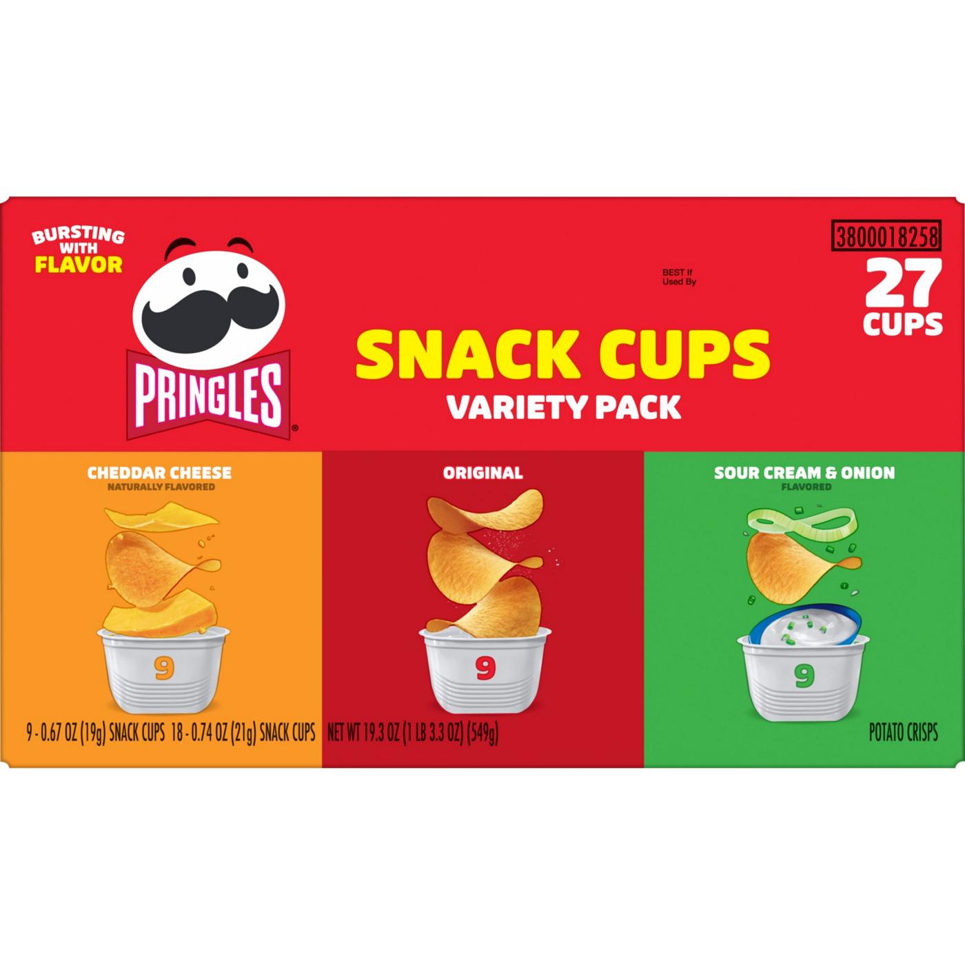 Pringles Potato Crisps Chips Variety Pack Snack Stacks Cups - Shop ...