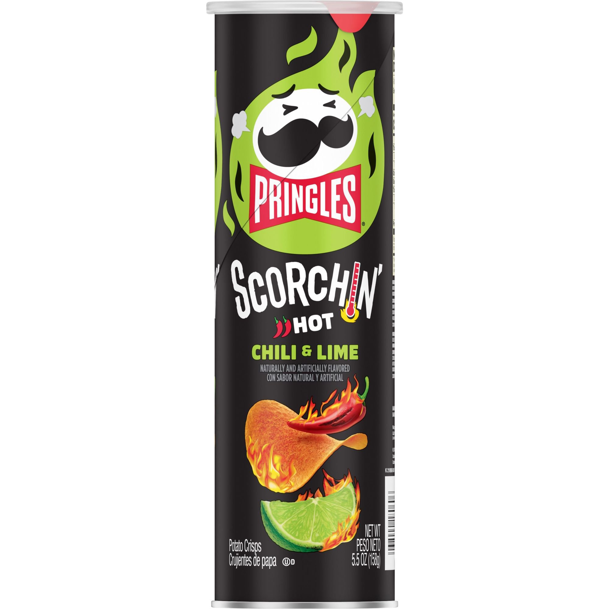 Pringles Scorchin' Chili and Lime Potato Crisps Chips - Shop Chips at H-E-B