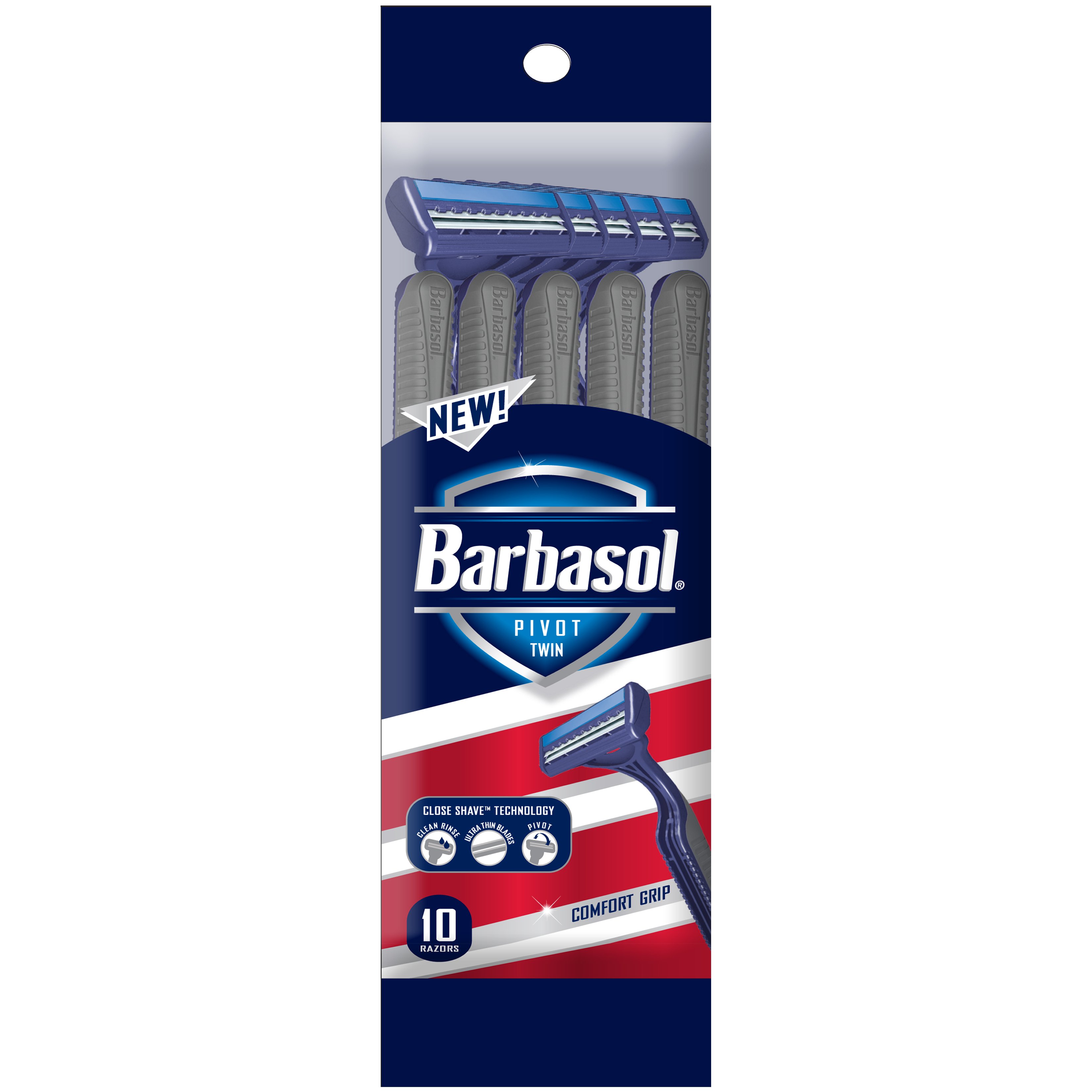 Barbasol Pivot Twin Disposable Razor - Shop Shaving & Hair Removal at H-E-B