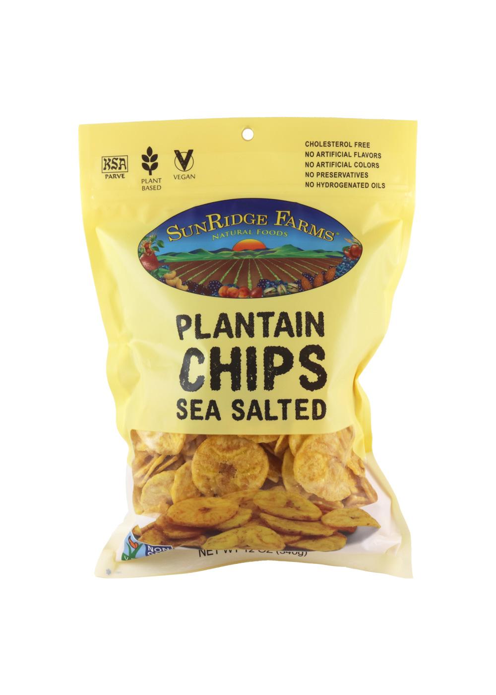 SunRidge Farms Roasted & Sea Salted Crispy Plantain Chips - Shop ...
