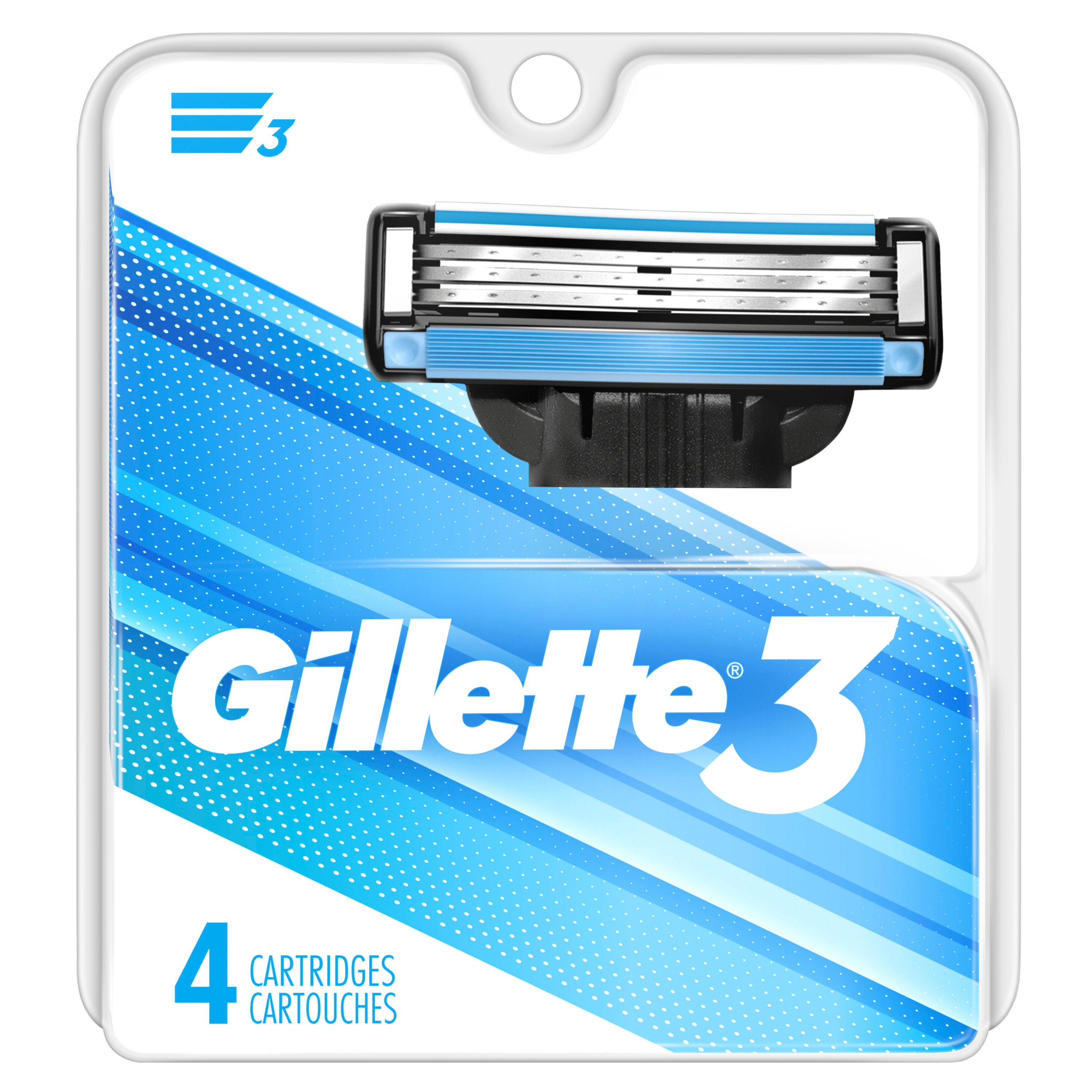 Gillette 3 Men's Razor Blade Refills - Shop Bath & Skin Care at H-E-B