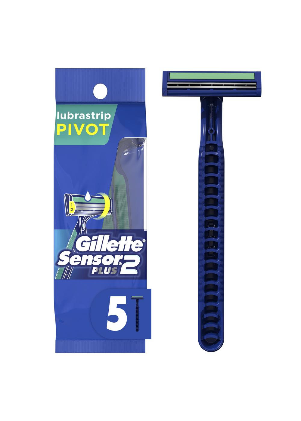 Gillette Sensor2 Plus Pivoting Head Disposable Razors - Shop Razors ...