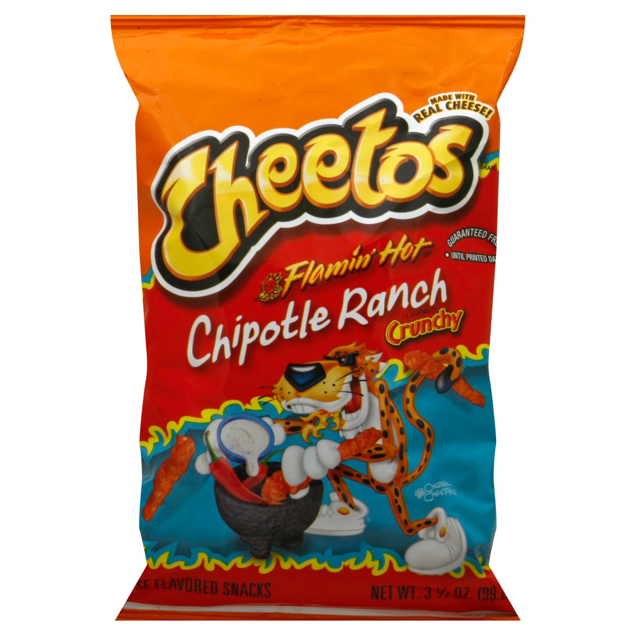 Cheetos Crunchy Flamin' Hot Chipotle Ranch Cheese Flavored Snacks ...