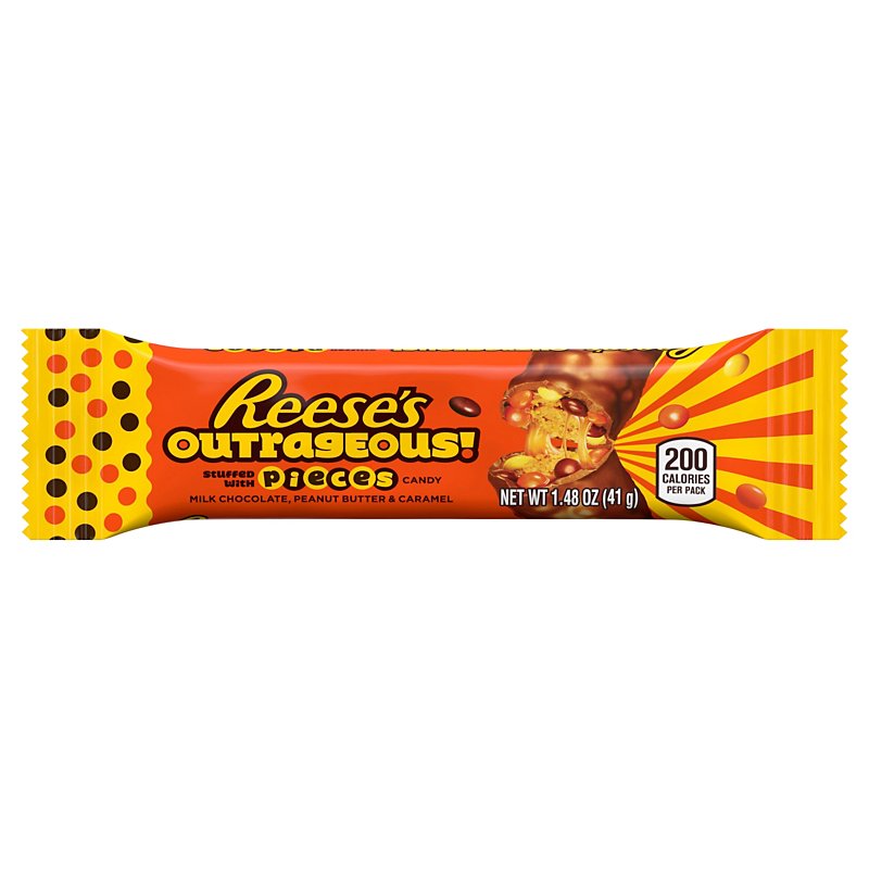 Reese's Standard Size Outrageous Pieces Bar - Shop Snacks & Candy at H-E-B Reese's Standard Size Outrageous Pieces Bar - Shop Snacks & Candy at H-E-B