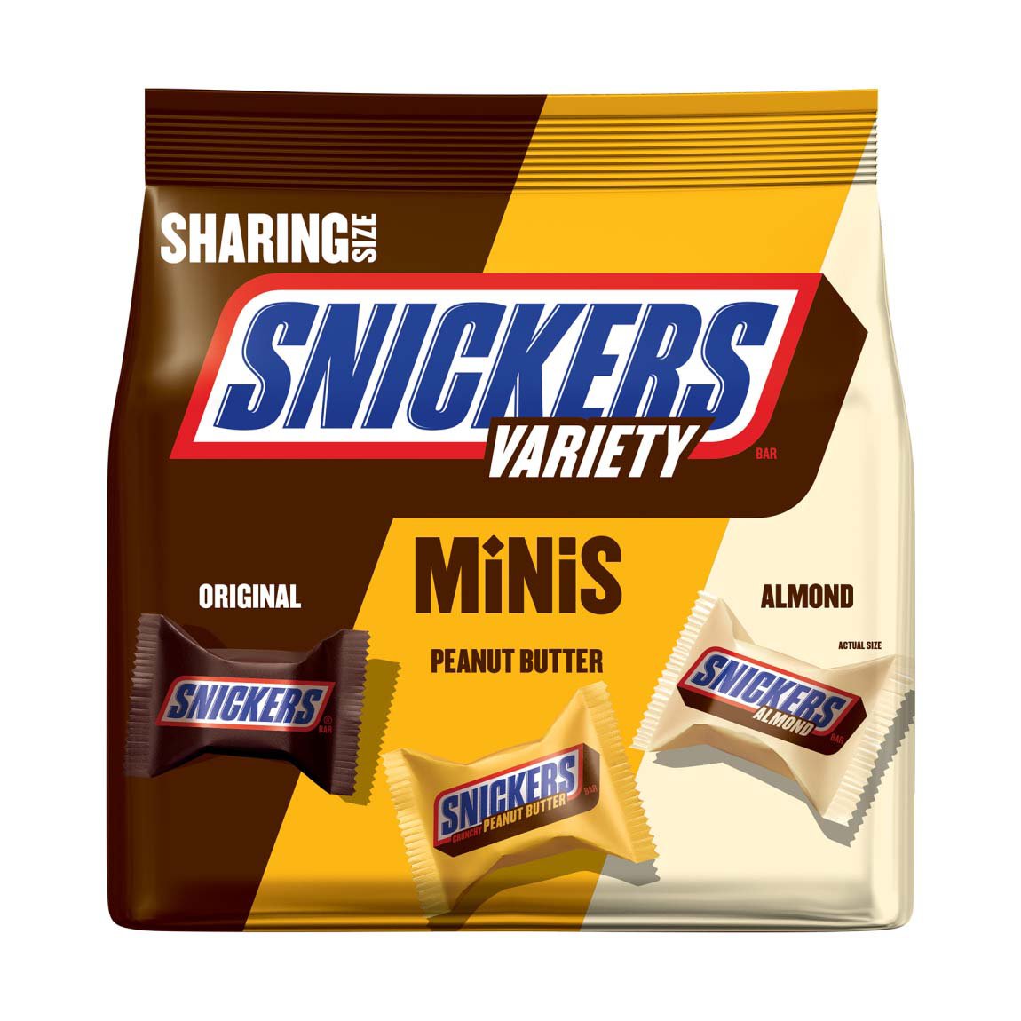 Snickers Minis Size Chocolate Bar Variety Mix Candy Bag - Shop Candy at ...