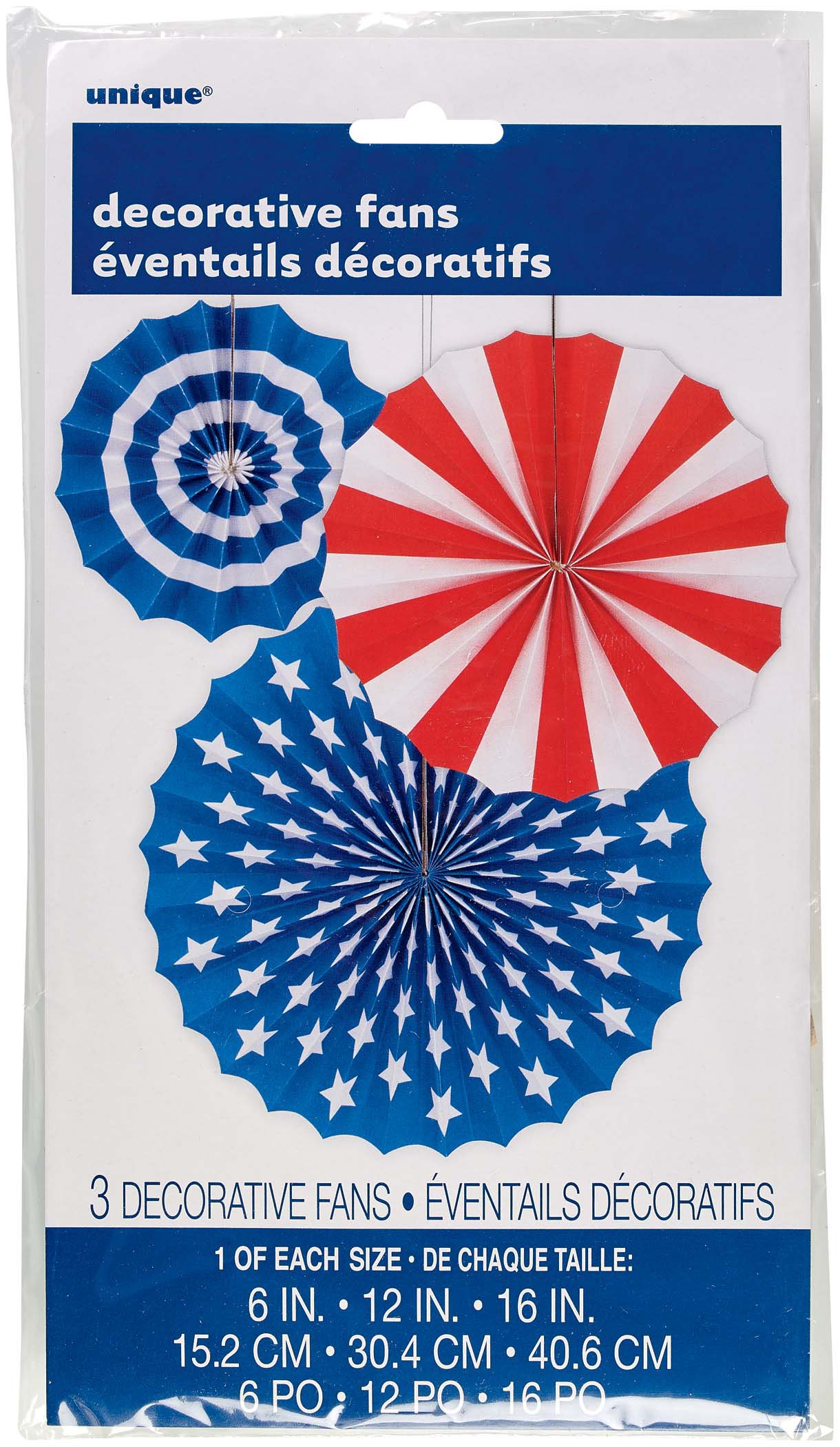 Unique Red White And Blue Fan Decor - Shop Party decor at H-E-B