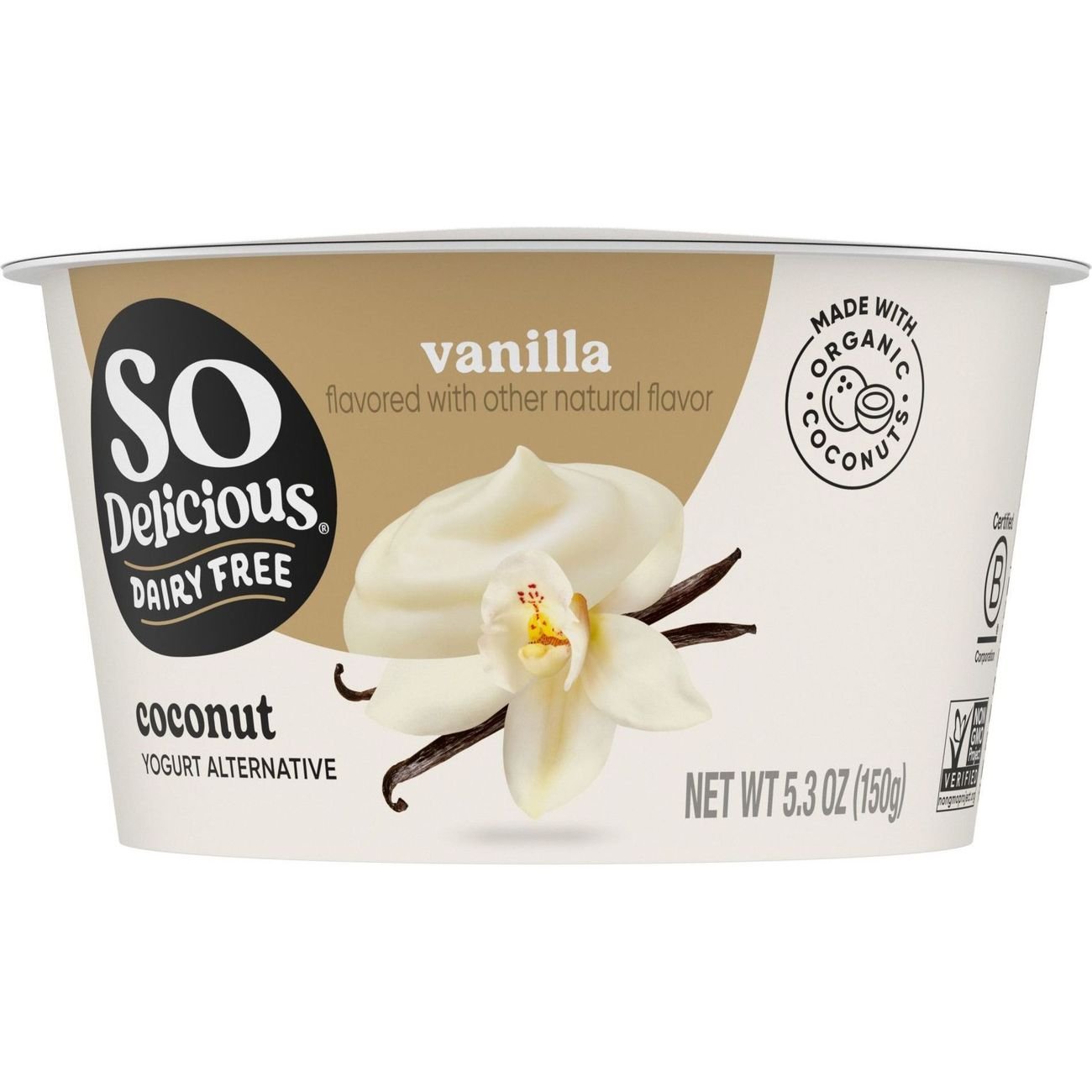 So Delicious Dairy Free Coconut Milk Vegan Vanilla Yogurt Alternative ...