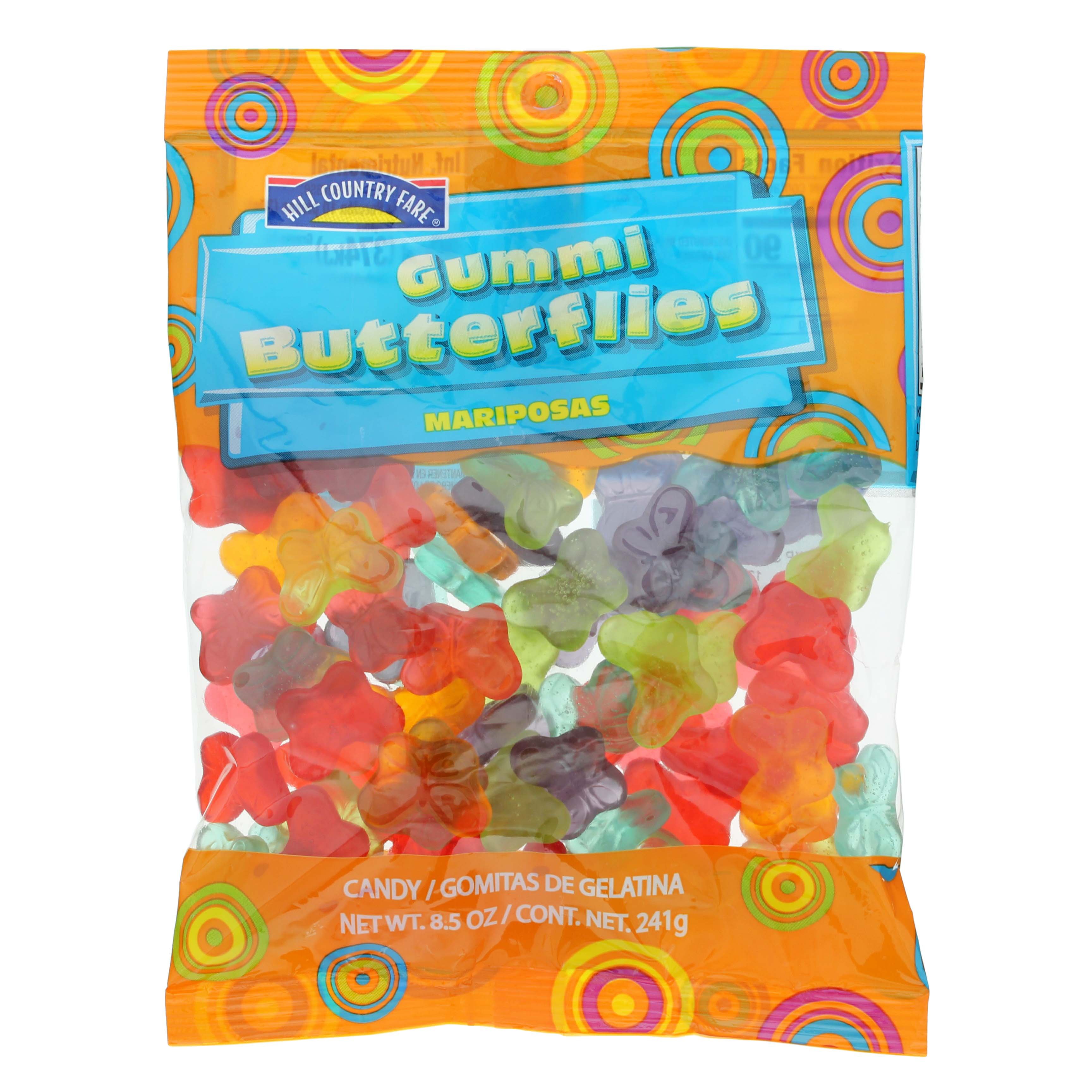 Hill Country Fare Fruity Gummi Butterflies - Shop Candy at H-E-B