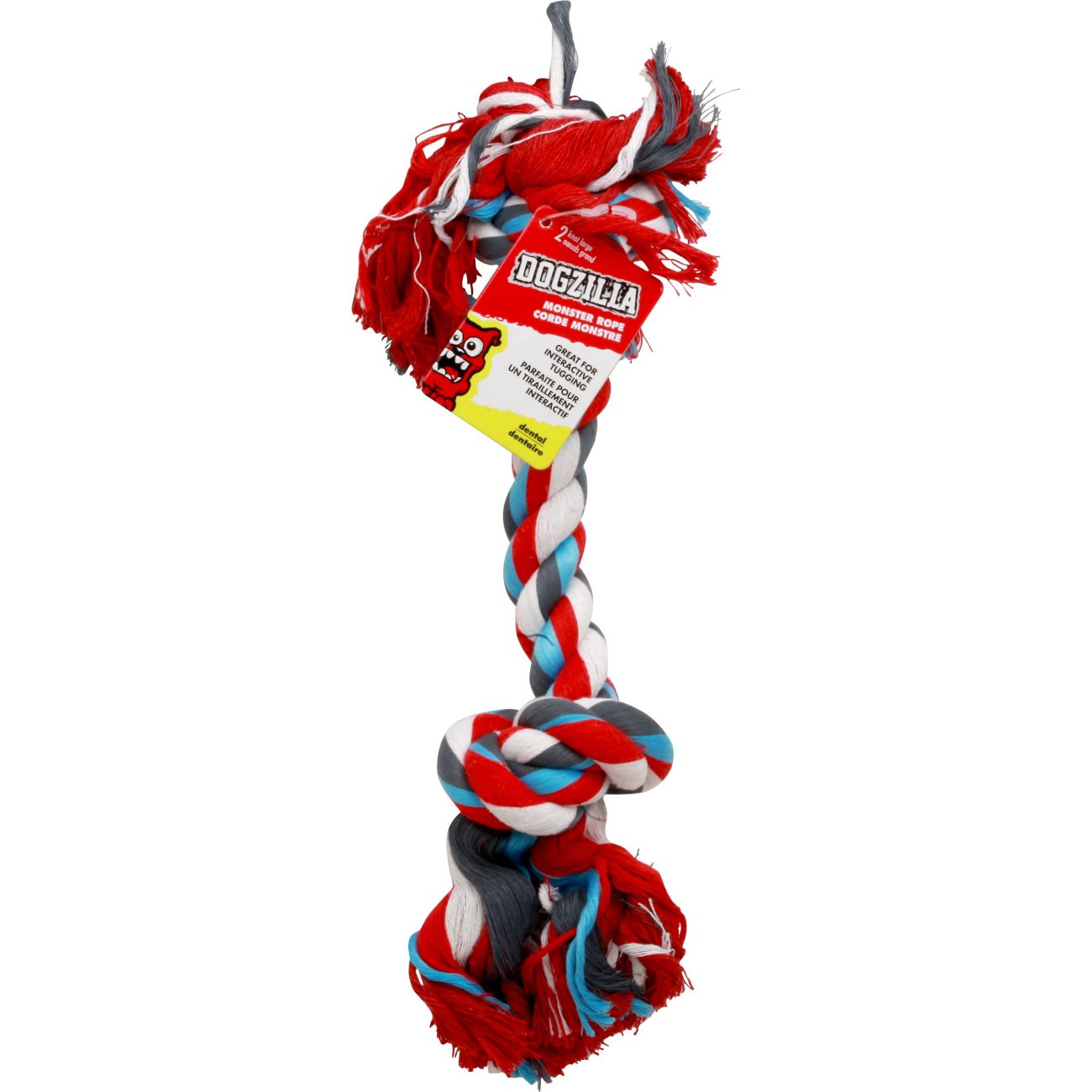 Dogzilla Large 2 Knot Monster Rope - Shop Plush toys at H-E-B