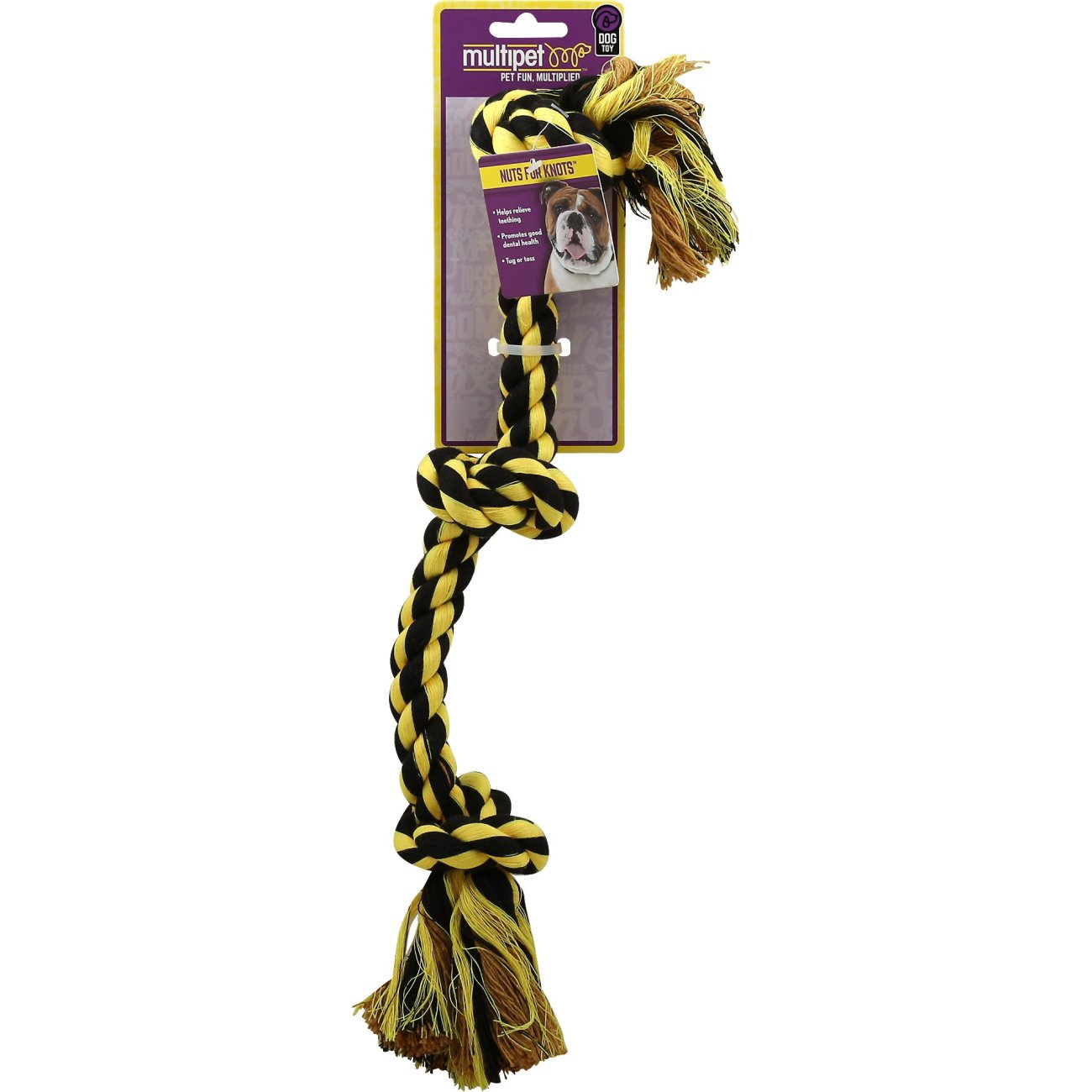 Multipet Nuts For Knots 3 Knot Rope - Shop Rope & tug toys at H-E-B